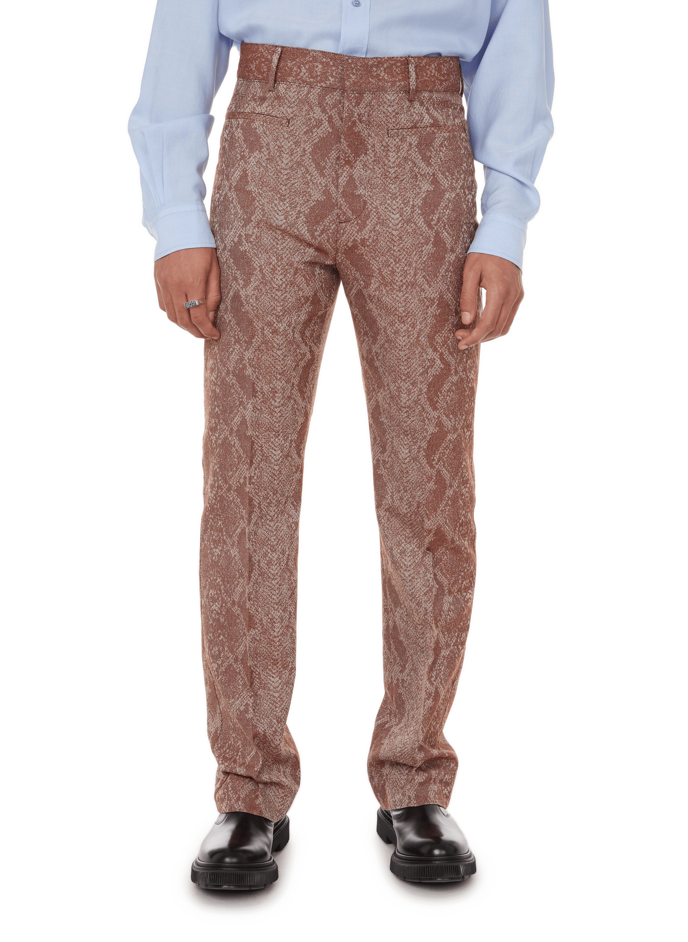 PYTHON JACQUARD TROUSERS - ACNE STUDIOS for MEN | Printemps.com