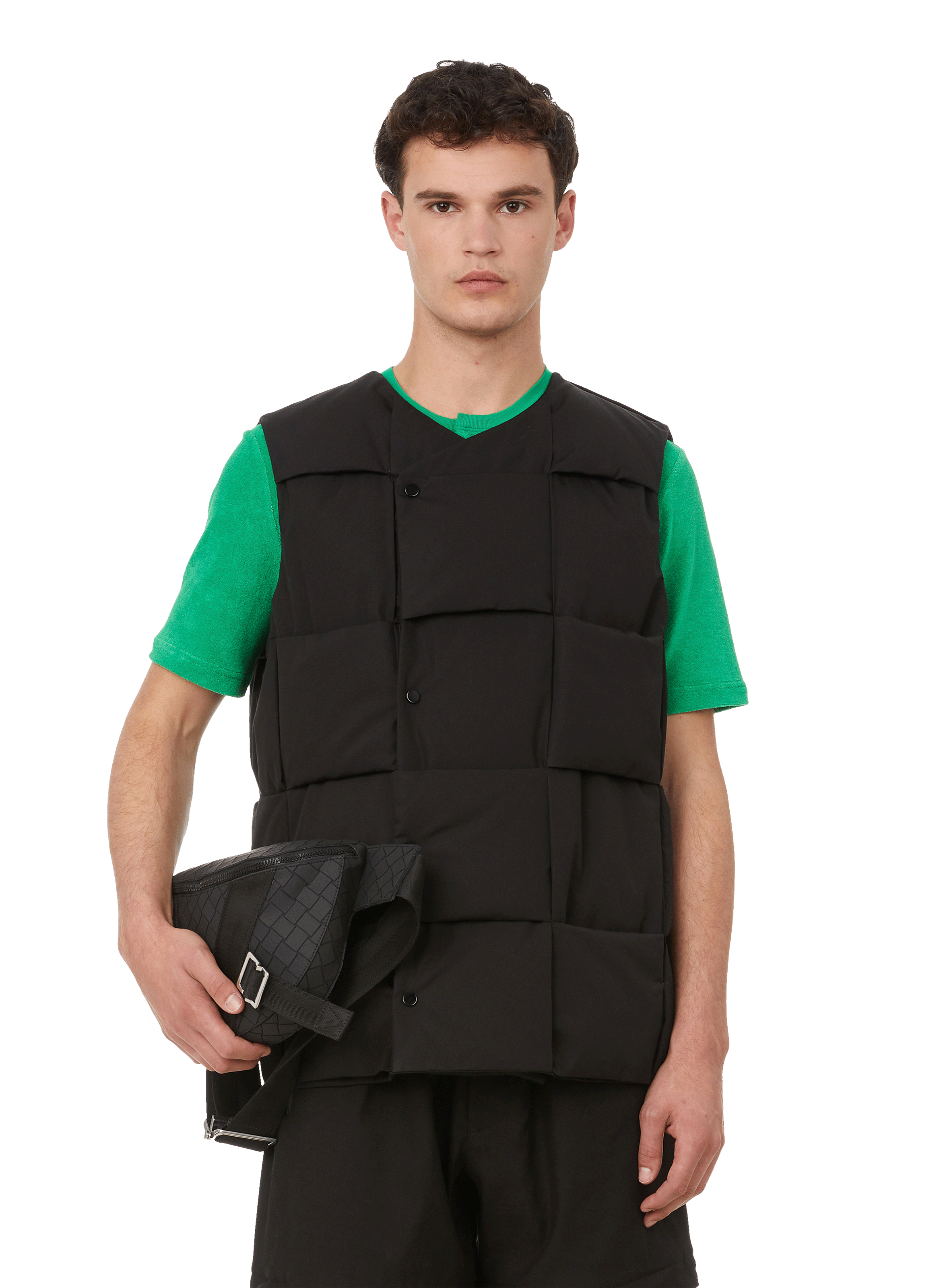 SLEEVELESS WOVEN PADDED JACKET - BOTTEGA VENETA for MEN | Printemps.com