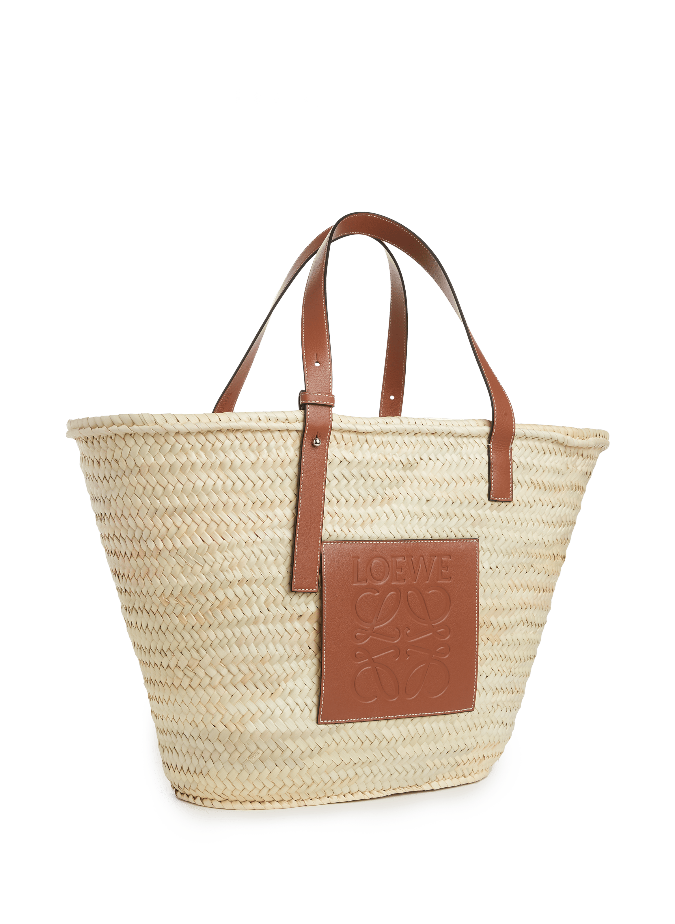 LARGE STRAW BASKET BAG - LOEWE for WOMEN | Printemps.com
