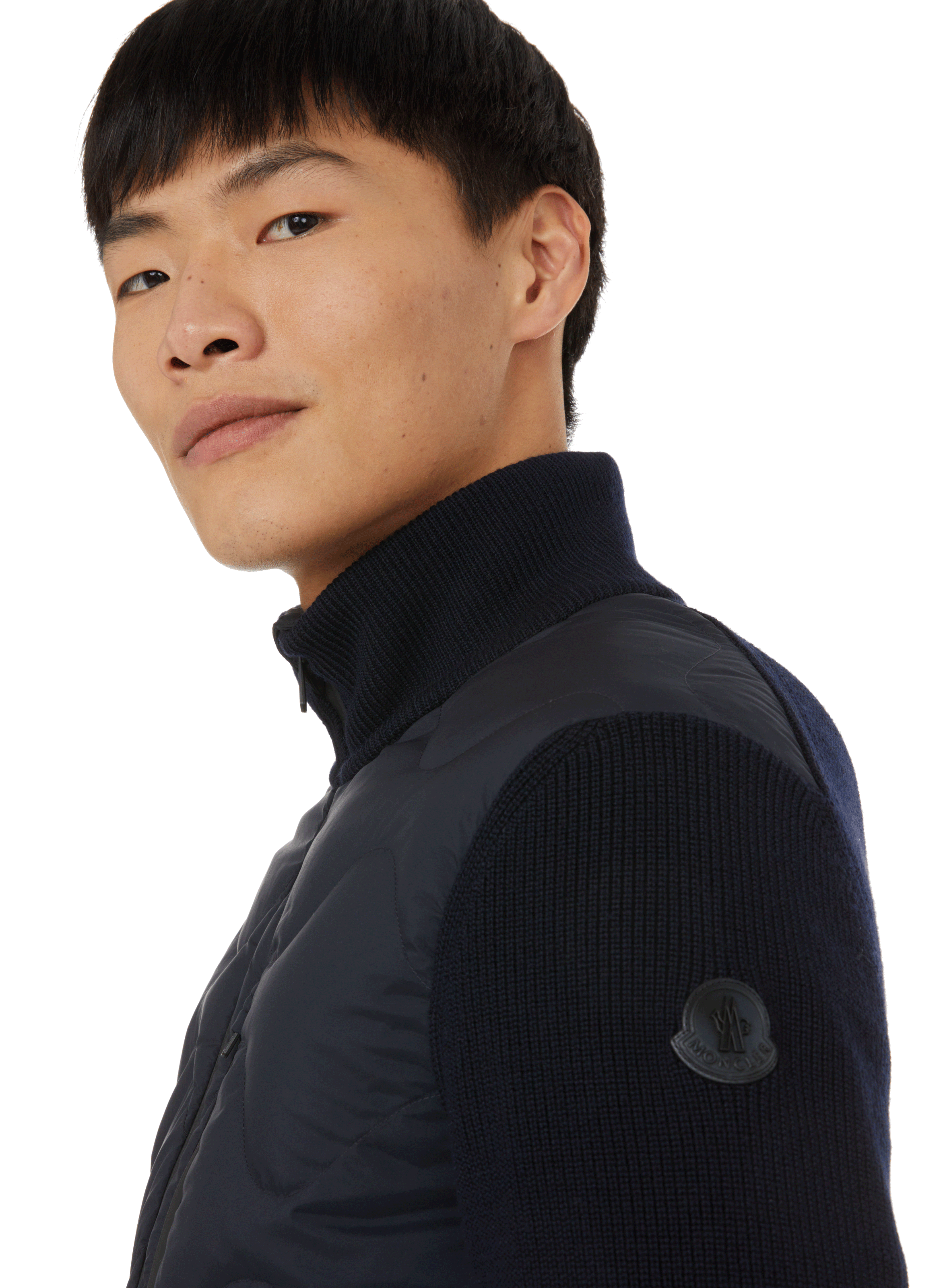 BI-MATERIAL JACKET - MONCLER for MEN | Printemps.com