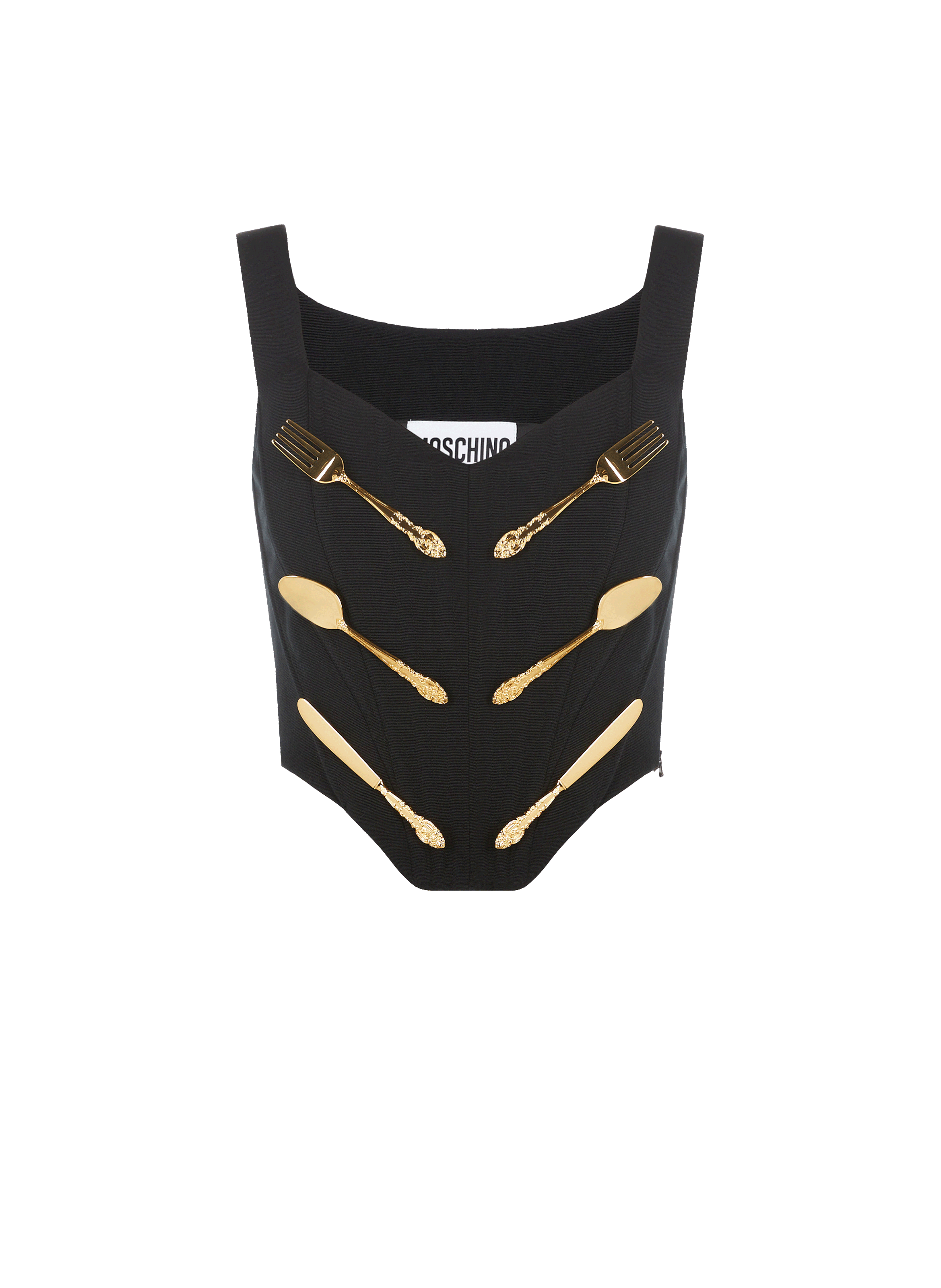 CORSET WITH CUTLERY DETAILS - MOSCHINO for WOMEN | Printemps.com