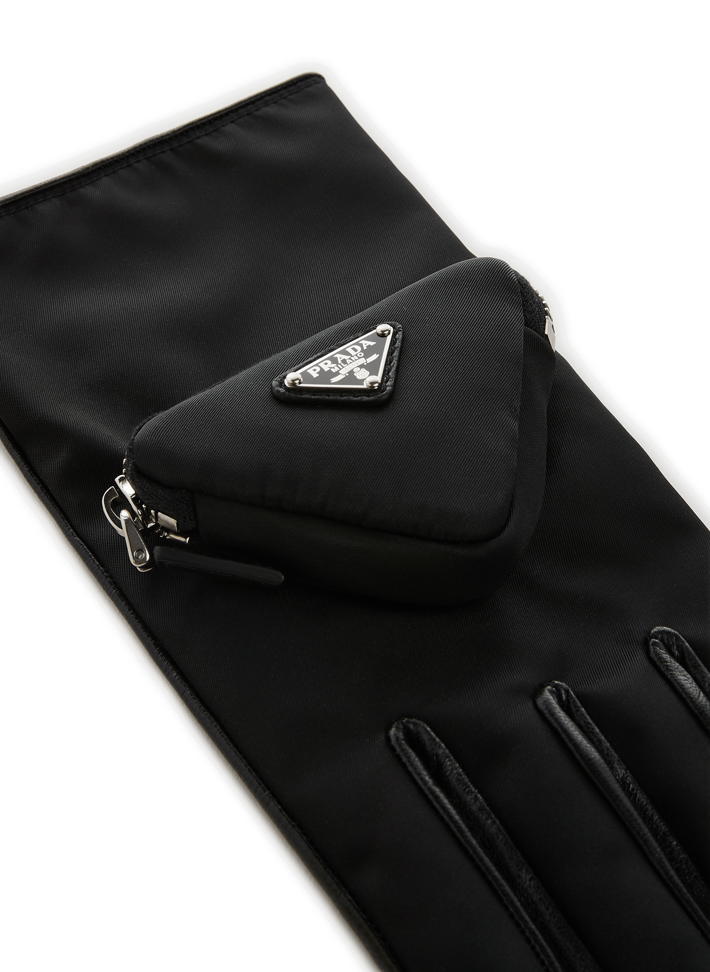 GLOVES WITH LOGO - PRADA for MEN | Printemps.com