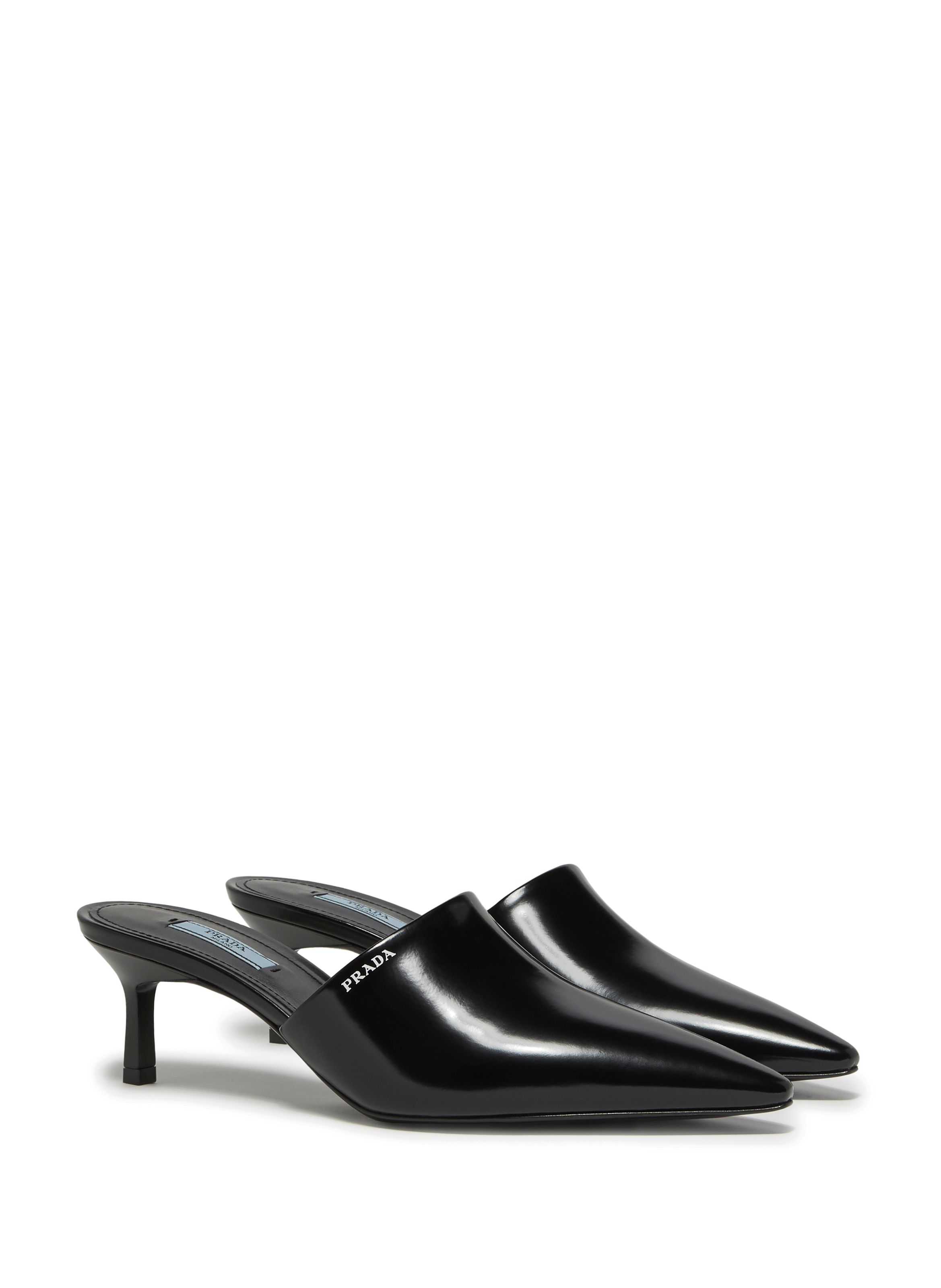 MULE WITH STILETTO HEEL AND POINTED TOE - PRADA for WOMEN | Printemps.com