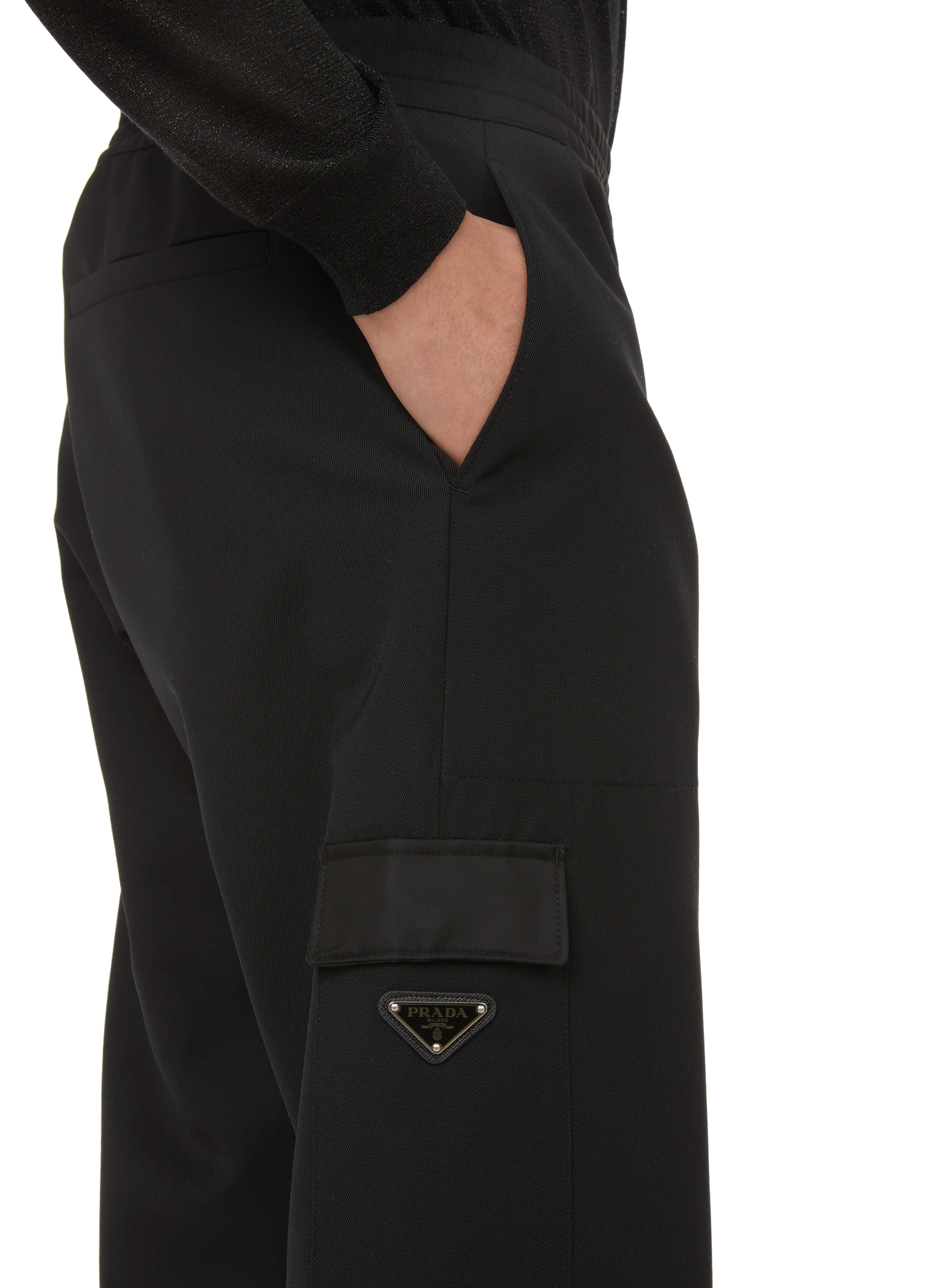 WOOL CARGO PANTS - PRADA for MEN | Printemps.com