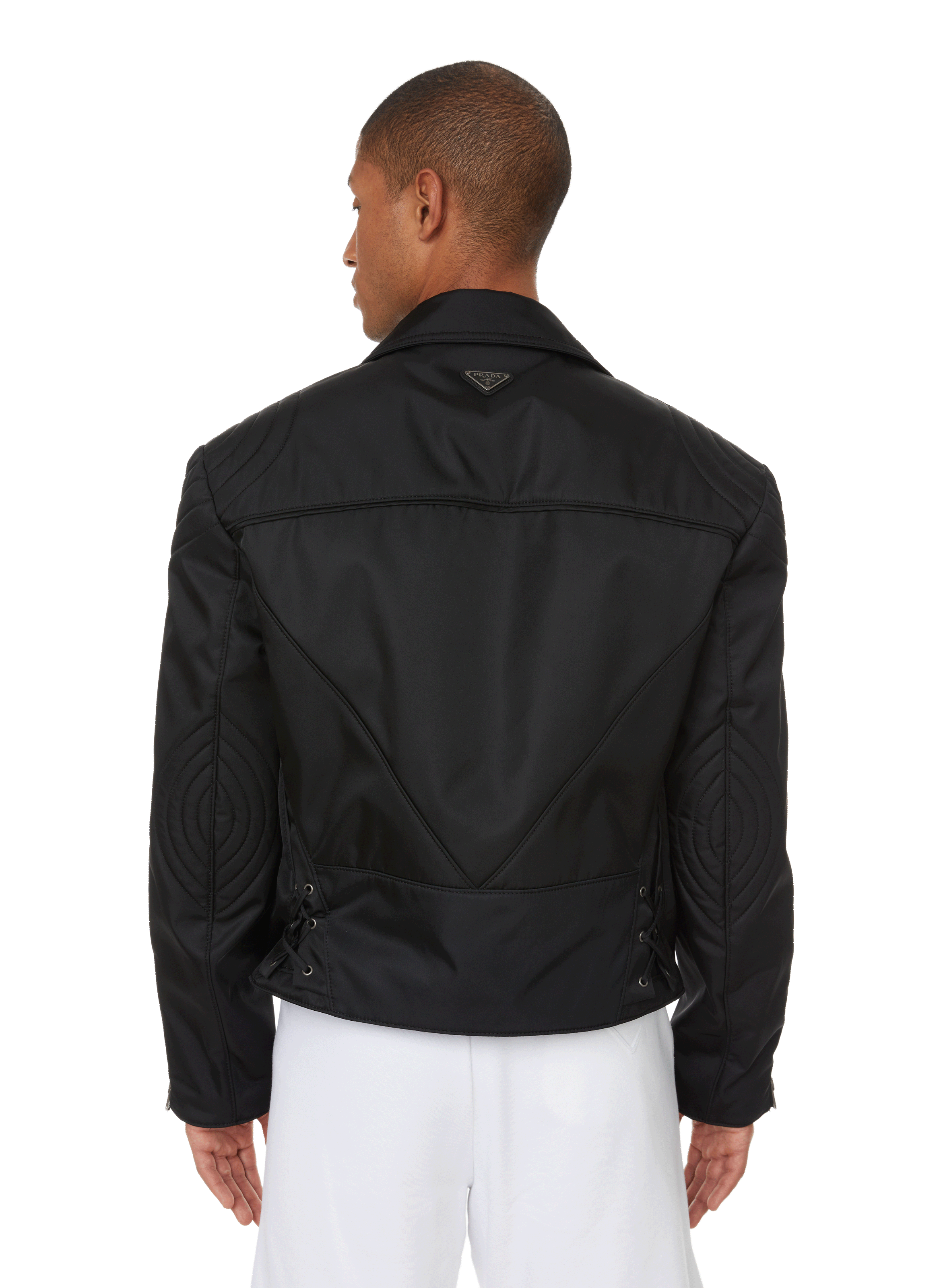 NYLON BIKER JACKET - PRADA for MEN | Printemps.com