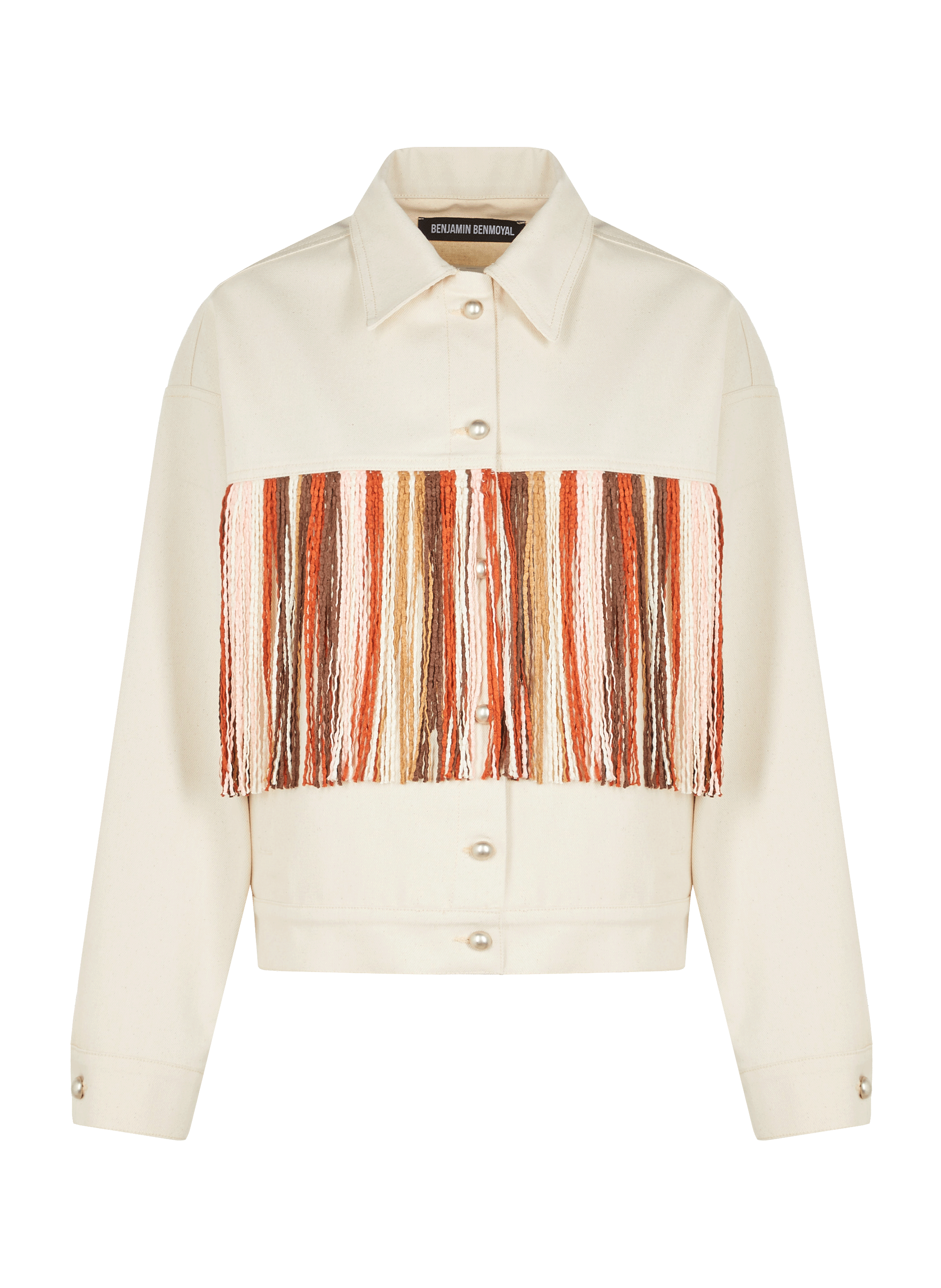 VESTE EN JEAN à FRANGES - BENJAMIN BENMOYAL pour FEMME | Printemps.com