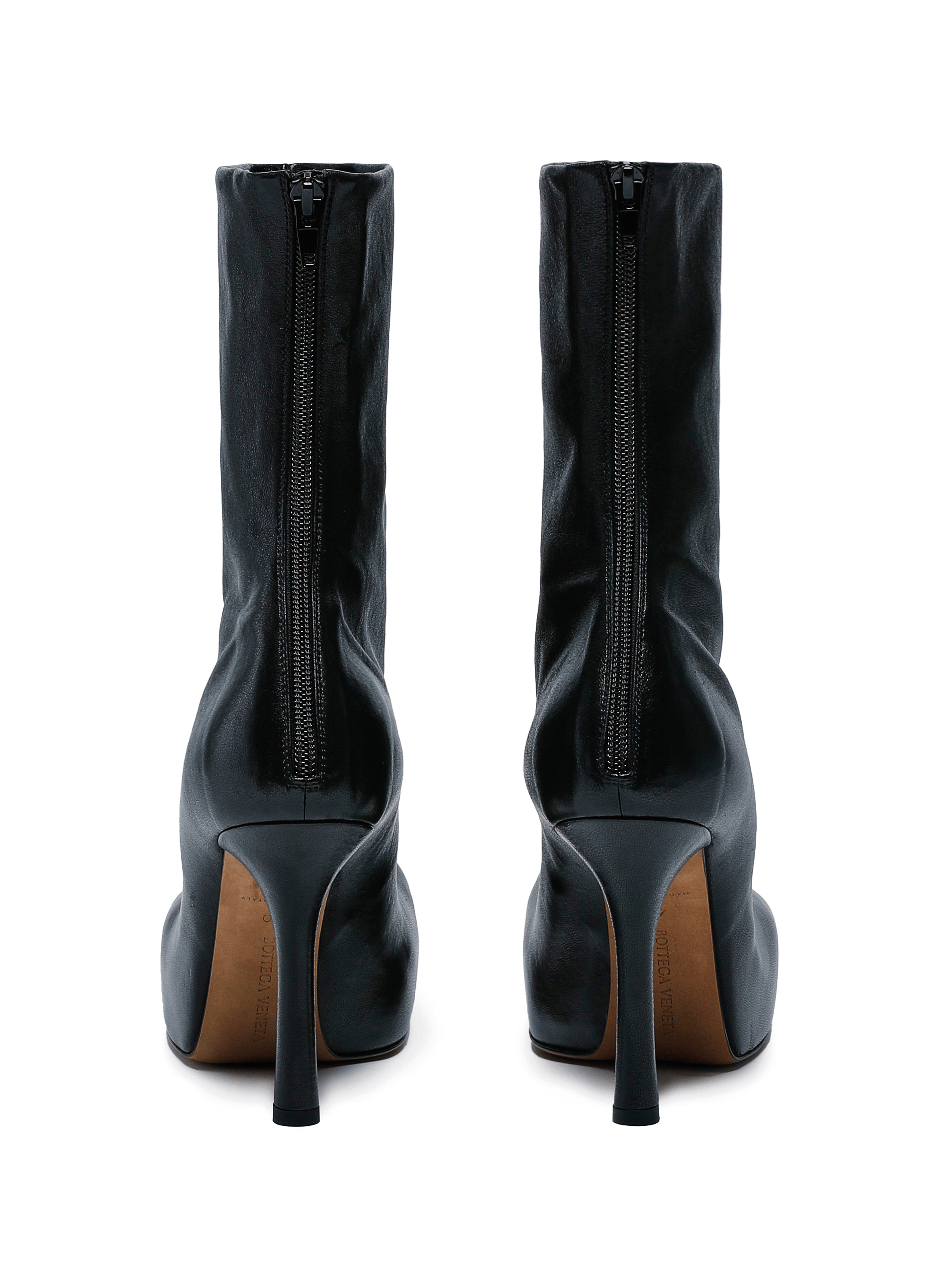 BOTTINES à TALON THE BOLD EN CUIR - BOTTEGA VENETA pour FEMME ...