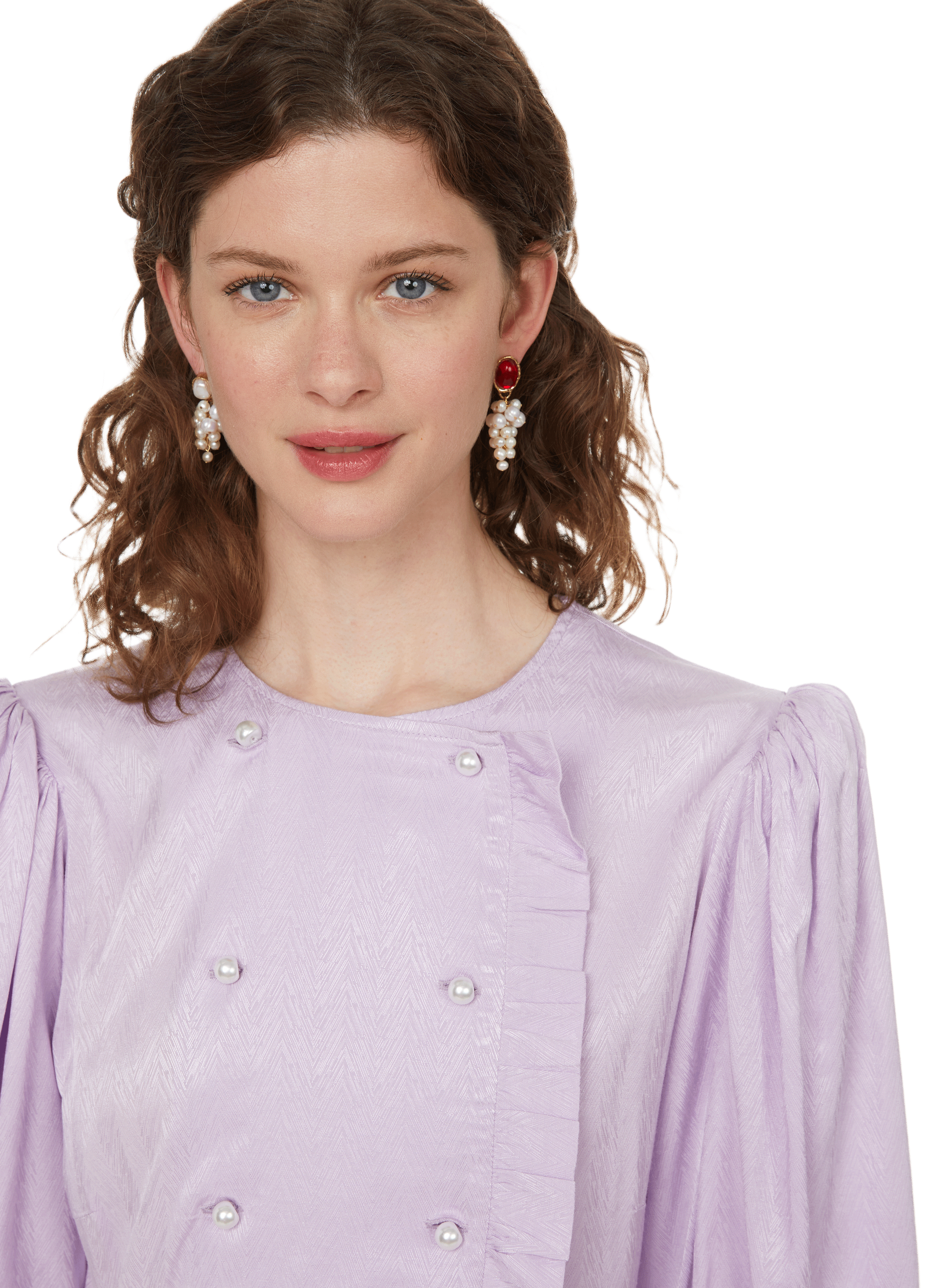 TOP À BASQUES SATINÉ - CUSTOMMADE pour FEMME | Printemps.com