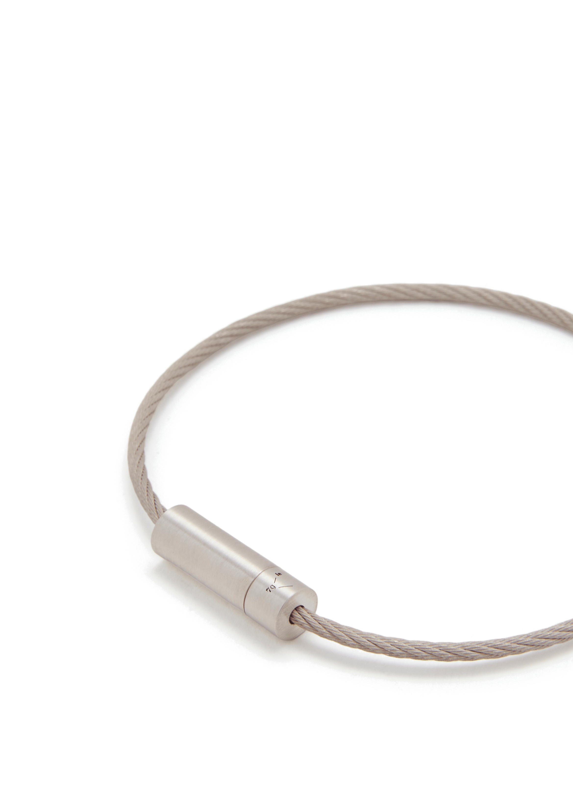 BRACELET CÂBLE LE 7G EN ARGENT LISSE BROSSÉ - LE GRAMME pour FEMME ...