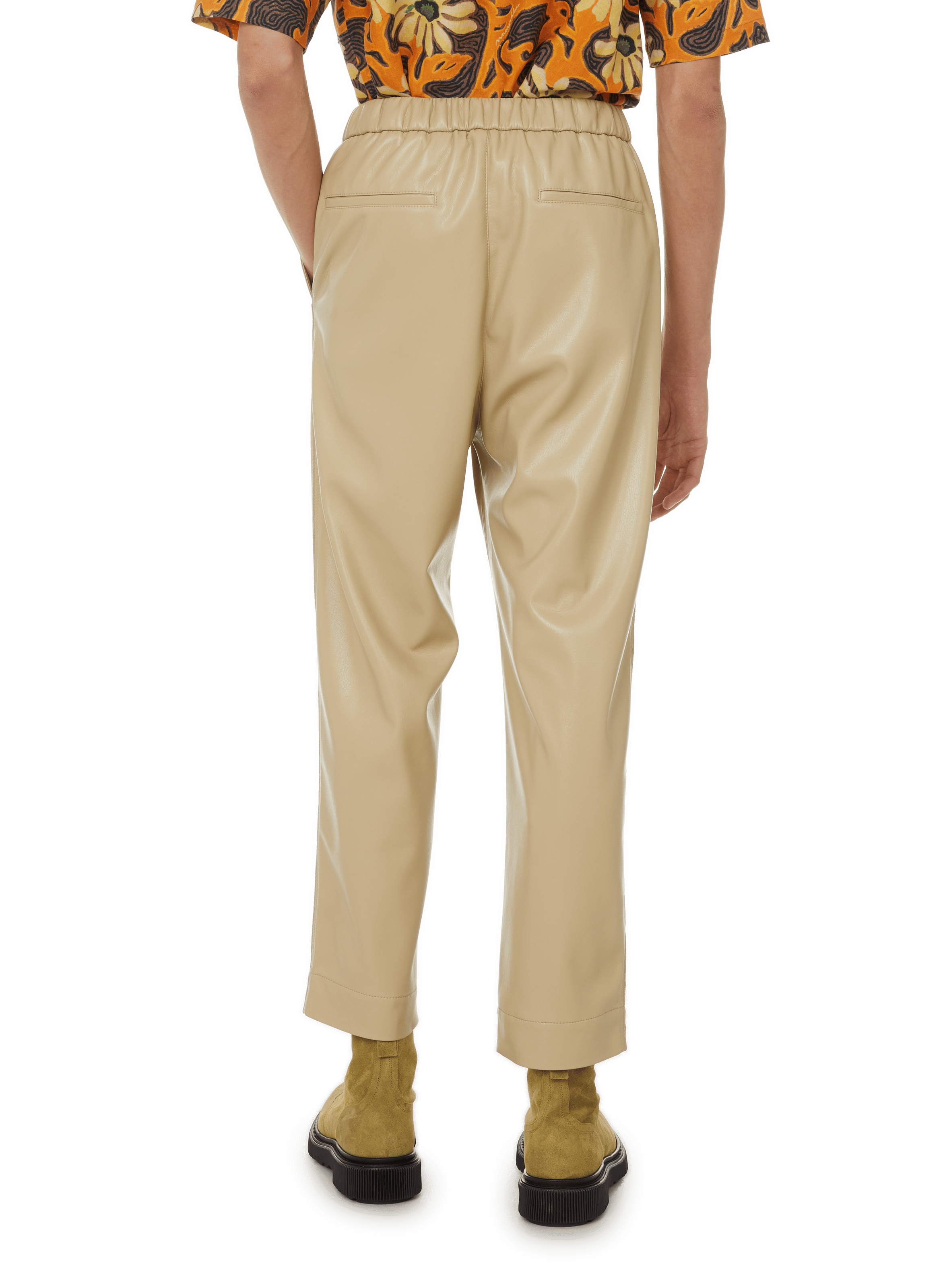 PANTALON JAIN EFFET CUIR - NANUSHKA pour HOMME | Printemps.com