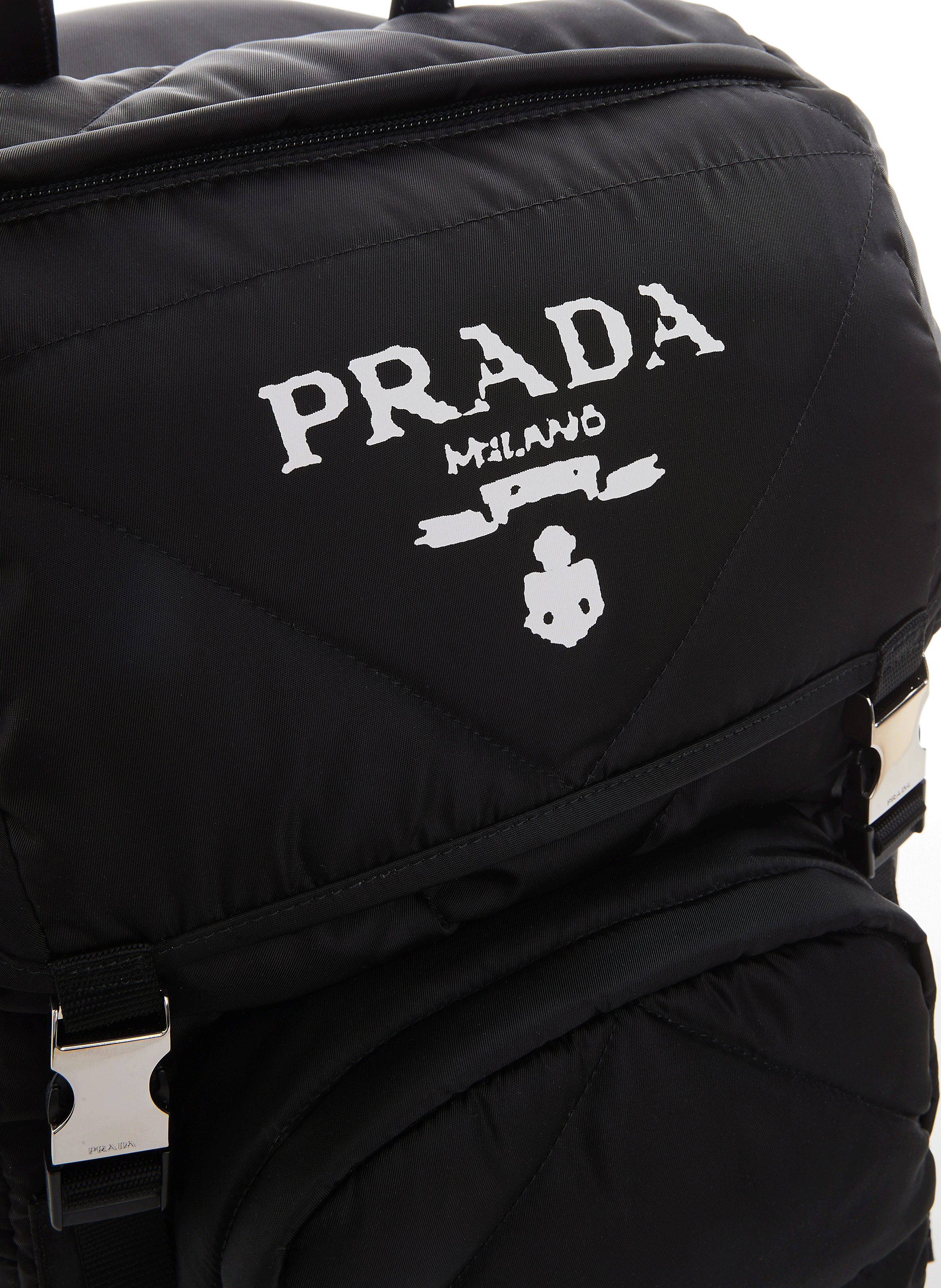 SAC à DOS RE-NYLON à PLAQUE LOGO - PRADA pour HOMME | Printemps.com
