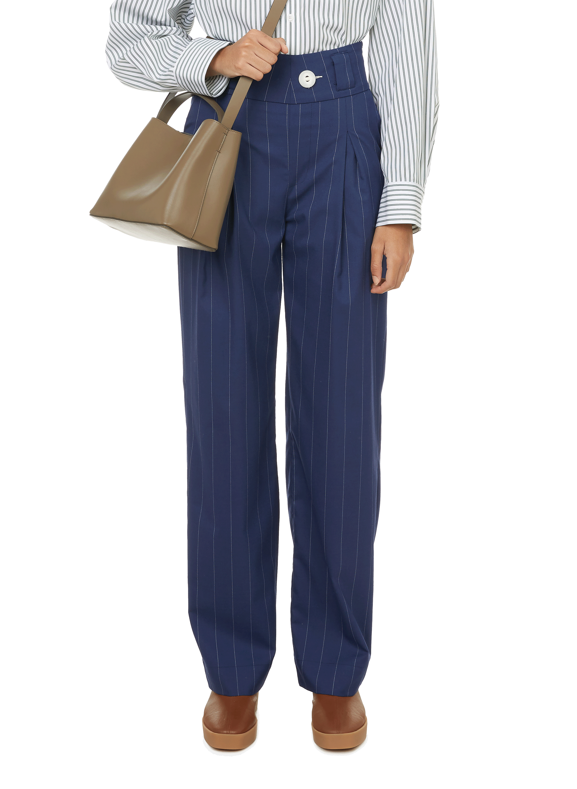 PANTALON à RAYURES - SALUT BEAUTé pour FEMME | Printemps.com