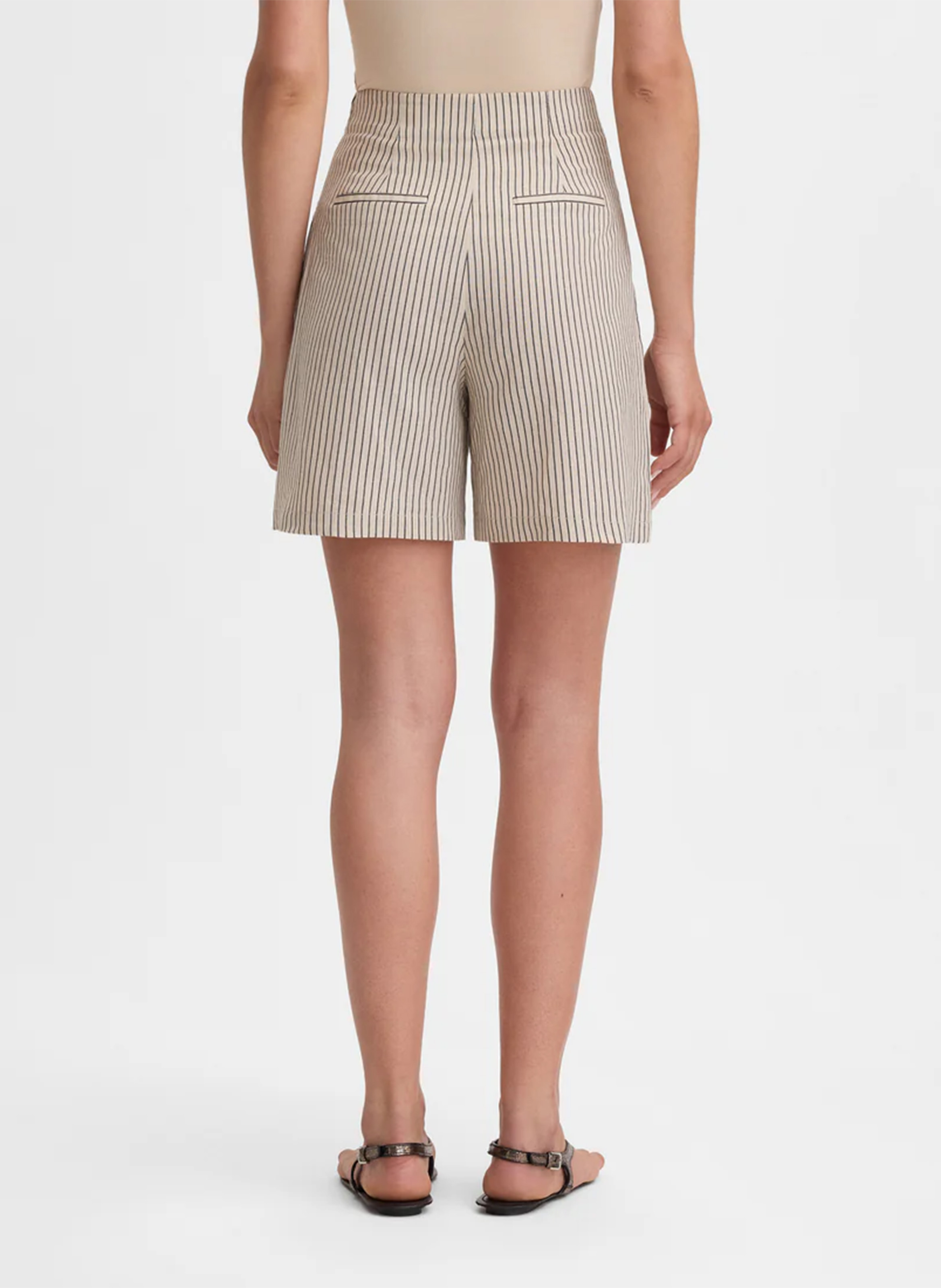 Bermuda droit taille haute frenchy Beige Simorra - Femme | Printemps.com