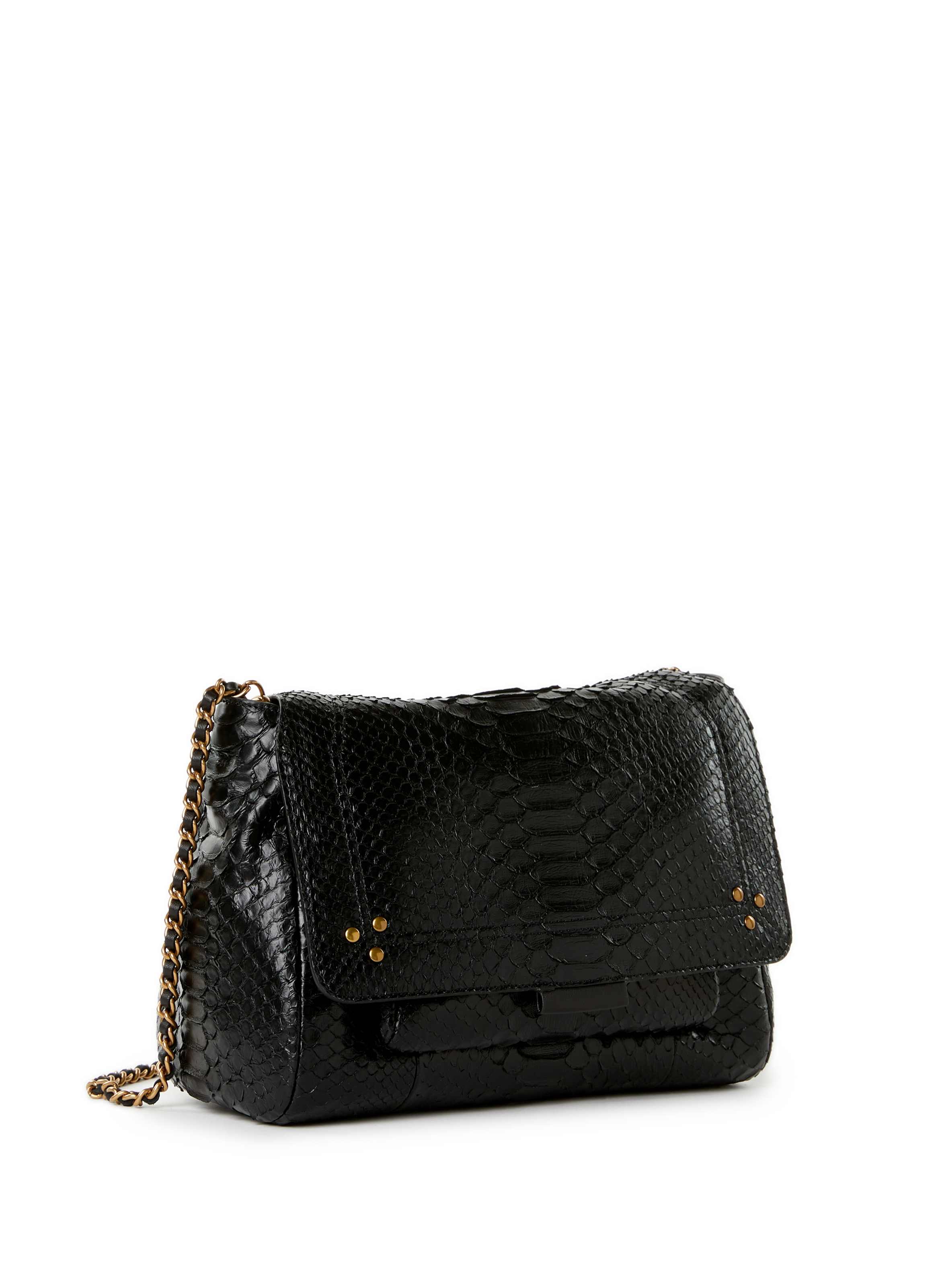 Sac à Bandoulière Lulu M En Cuir De Python - Jérôme Dreyfuss Femme ...