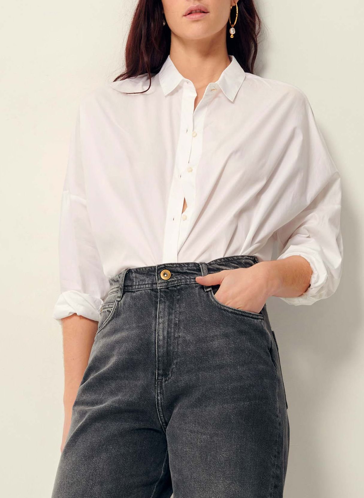 CHEMISE COL CLASSIQUE EN COTON MAEMI O - SESSUN pour FEMME | Printemps.com