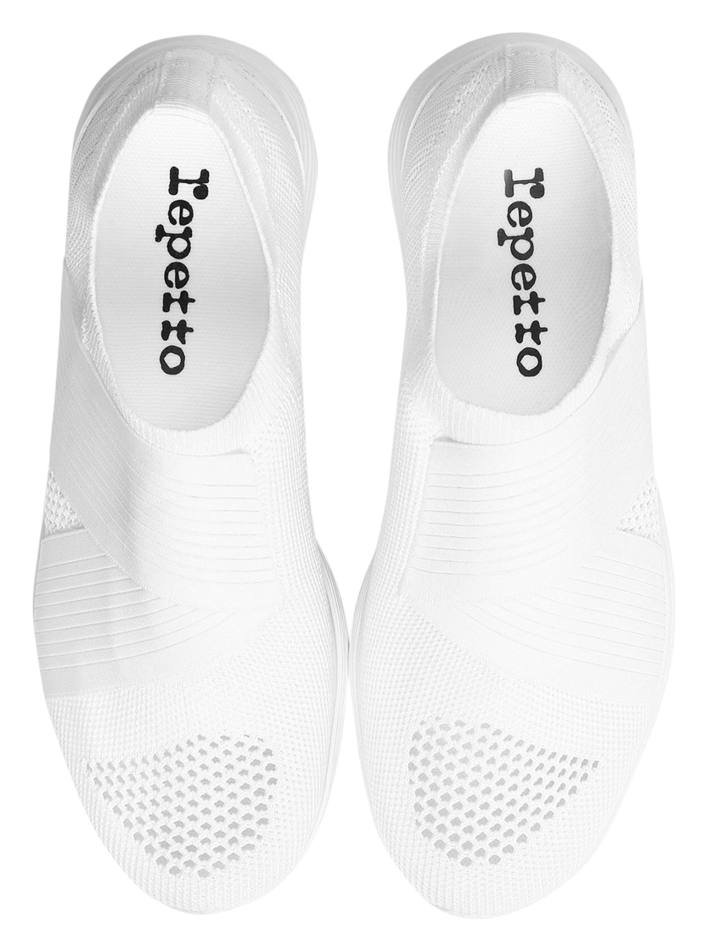 BASKETS BASSES SLIP-ON EN MAILLE TRICOTéE RECYCLéE DANCE - REPETTO pour ...
