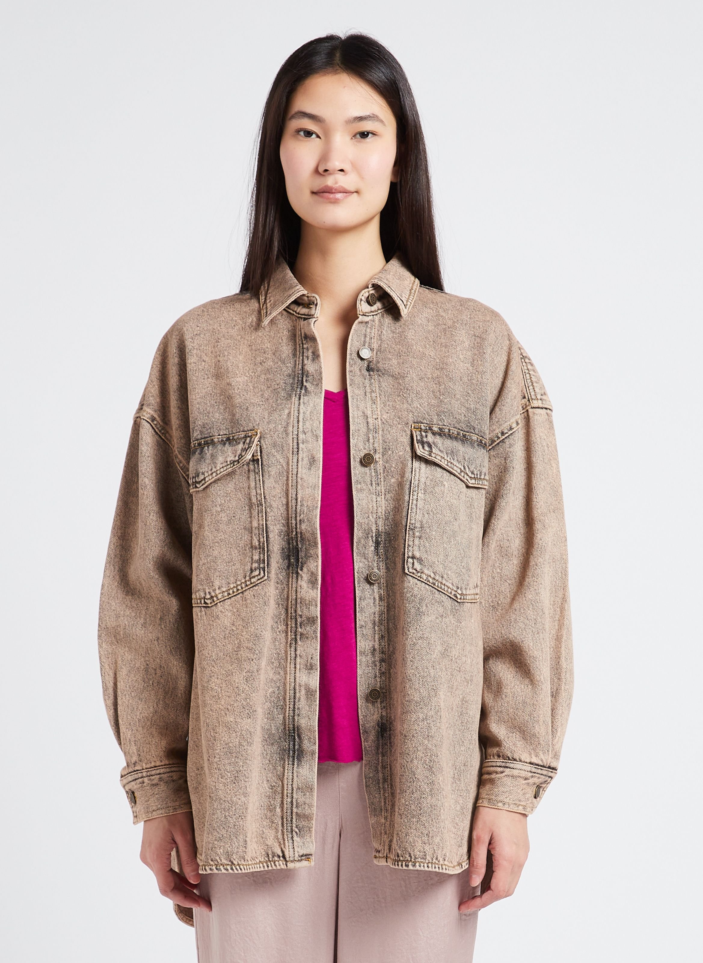 SURCHEMISE COL CLASSIQUE EN COTON BLINEWOOD - AMERICAN VINTAGE pour ...