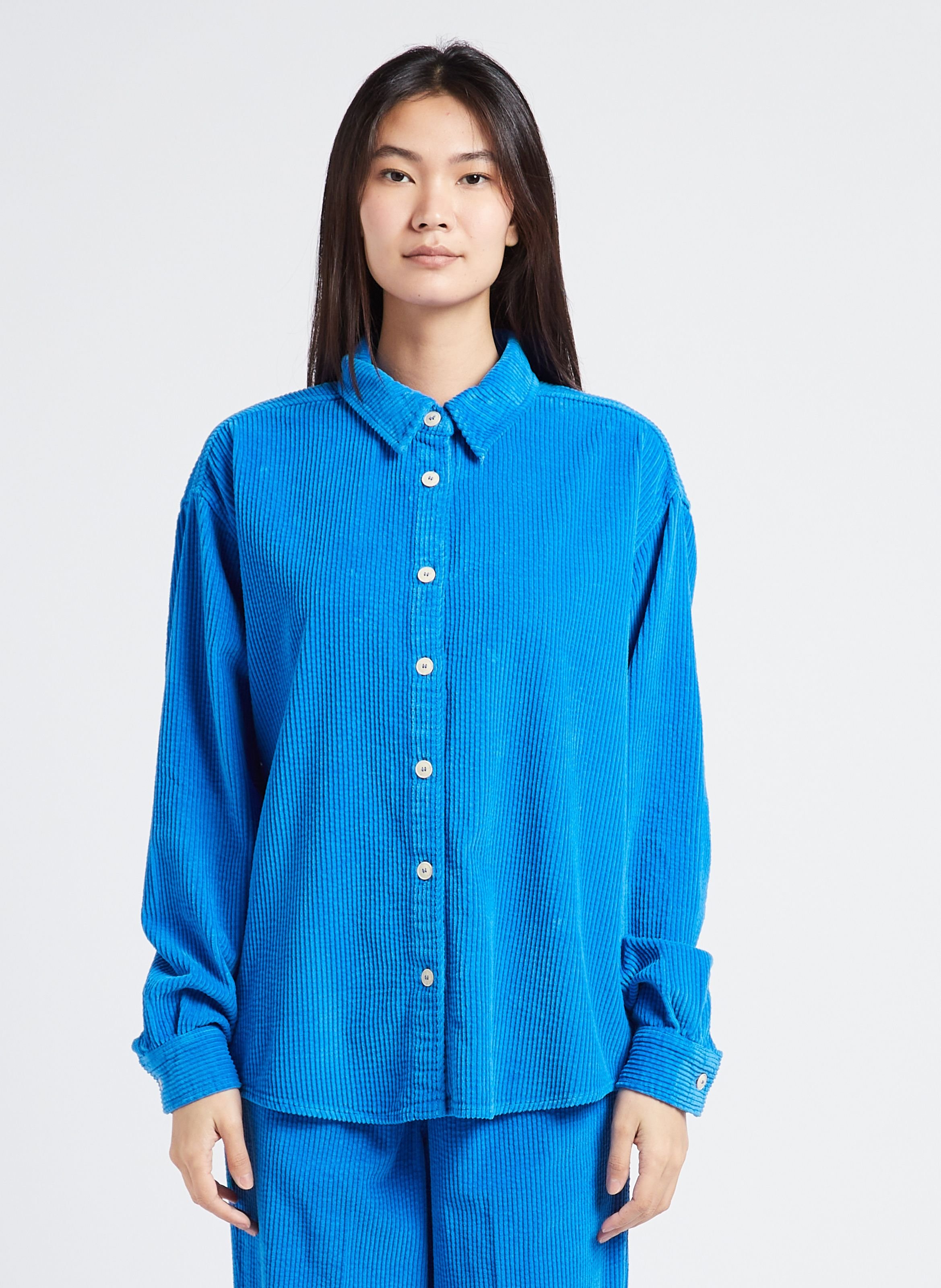 SURCHEMISE COL CLASSIQUE EN VELOURS CôTELé PADOW - AMERICAN VINTAGE ...