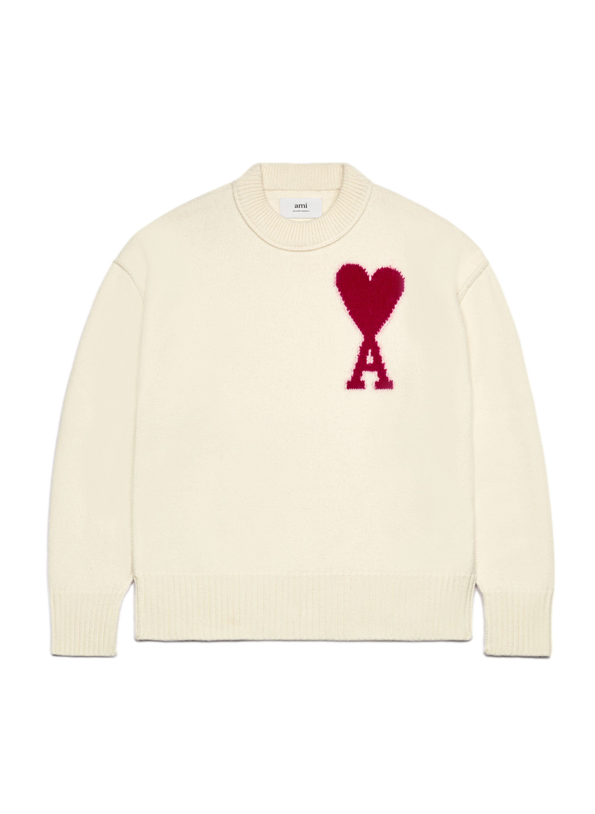 PULL AMI DE COEUR ROUGE UNISEXE - AMI PARIS pour FEMME | Printemps.com