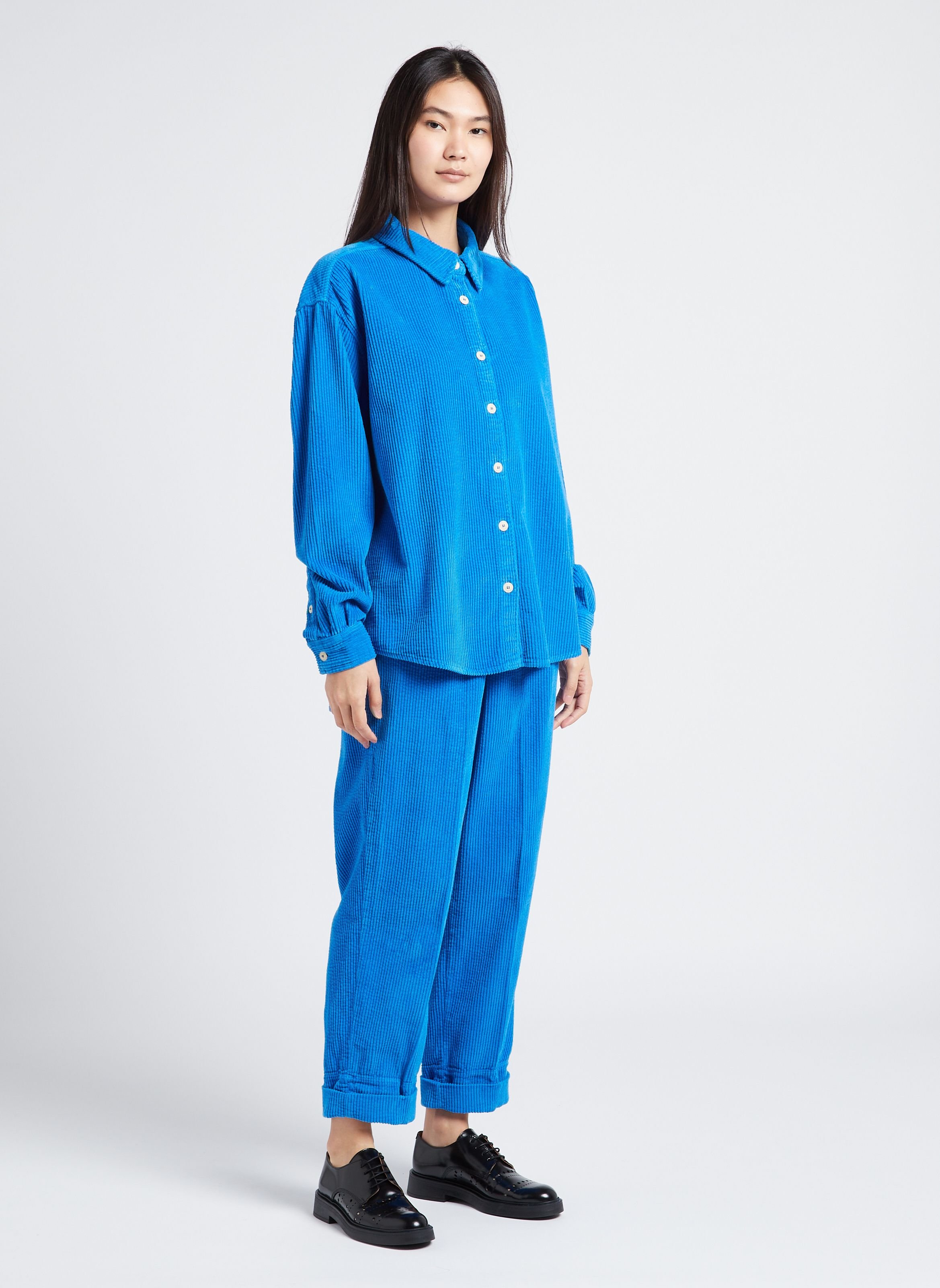 SURCHEMISE COL CLASSIQUE EN VELOURS CôTELé PADOW - AMERICAN VINTAGE ...