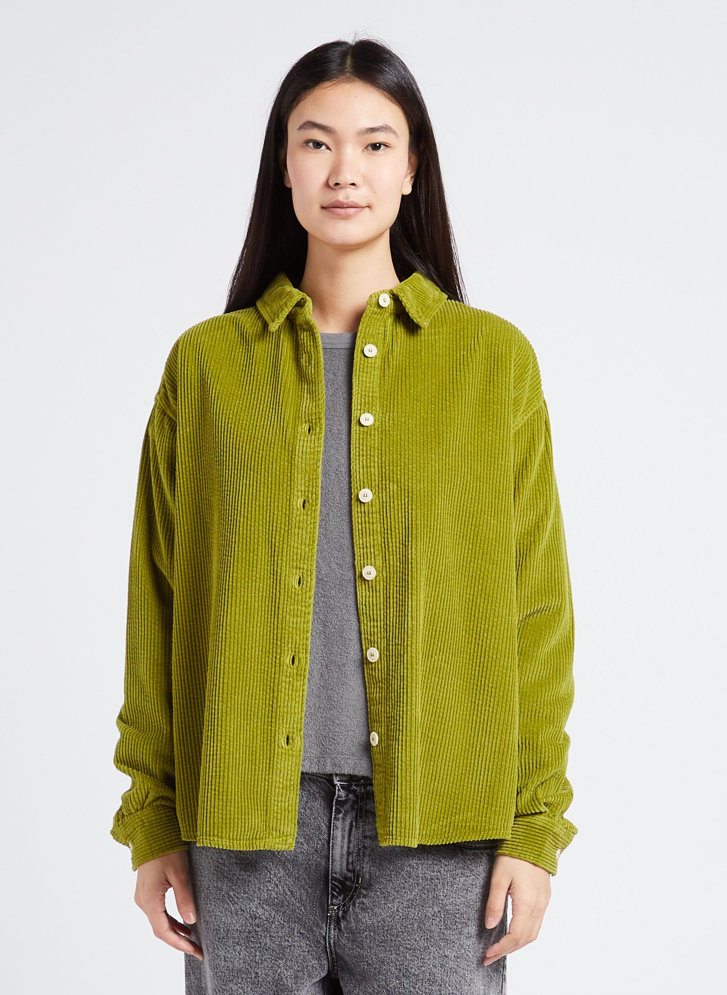 SURCHEMISE COL CLASSIQUE EN VELOURS CôTELé PADOW - AMERICAN VINTAGE ...