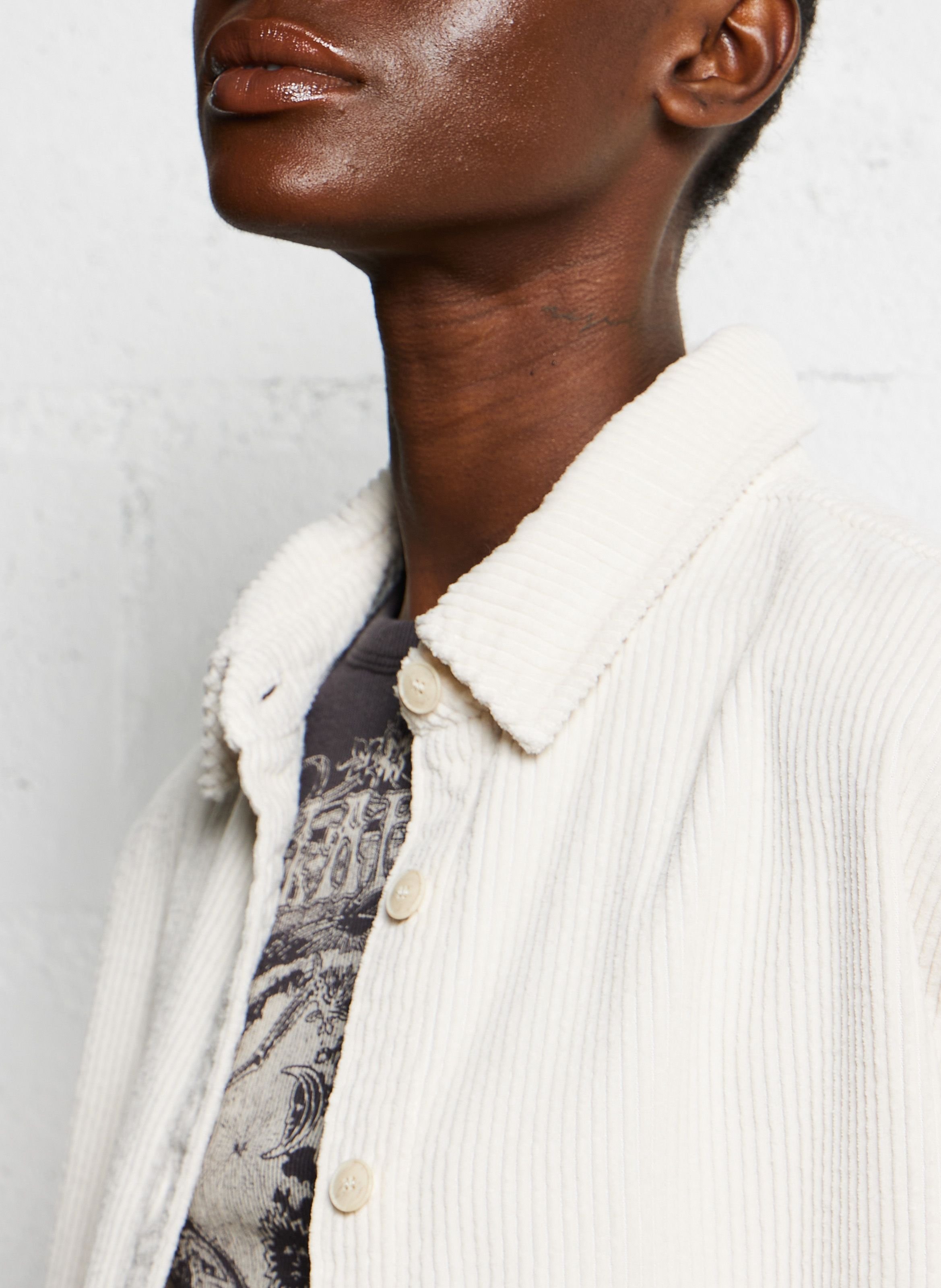 Surchemise Col Classique En Velours Côtelé Padow - American Vintage ...