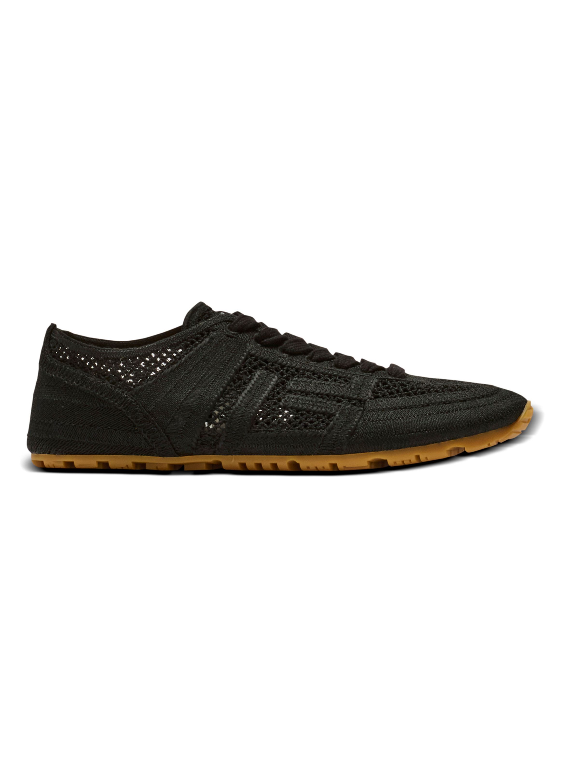 Baskets racer 45 en macramé Noir Balmain - Homme | Printemps.com