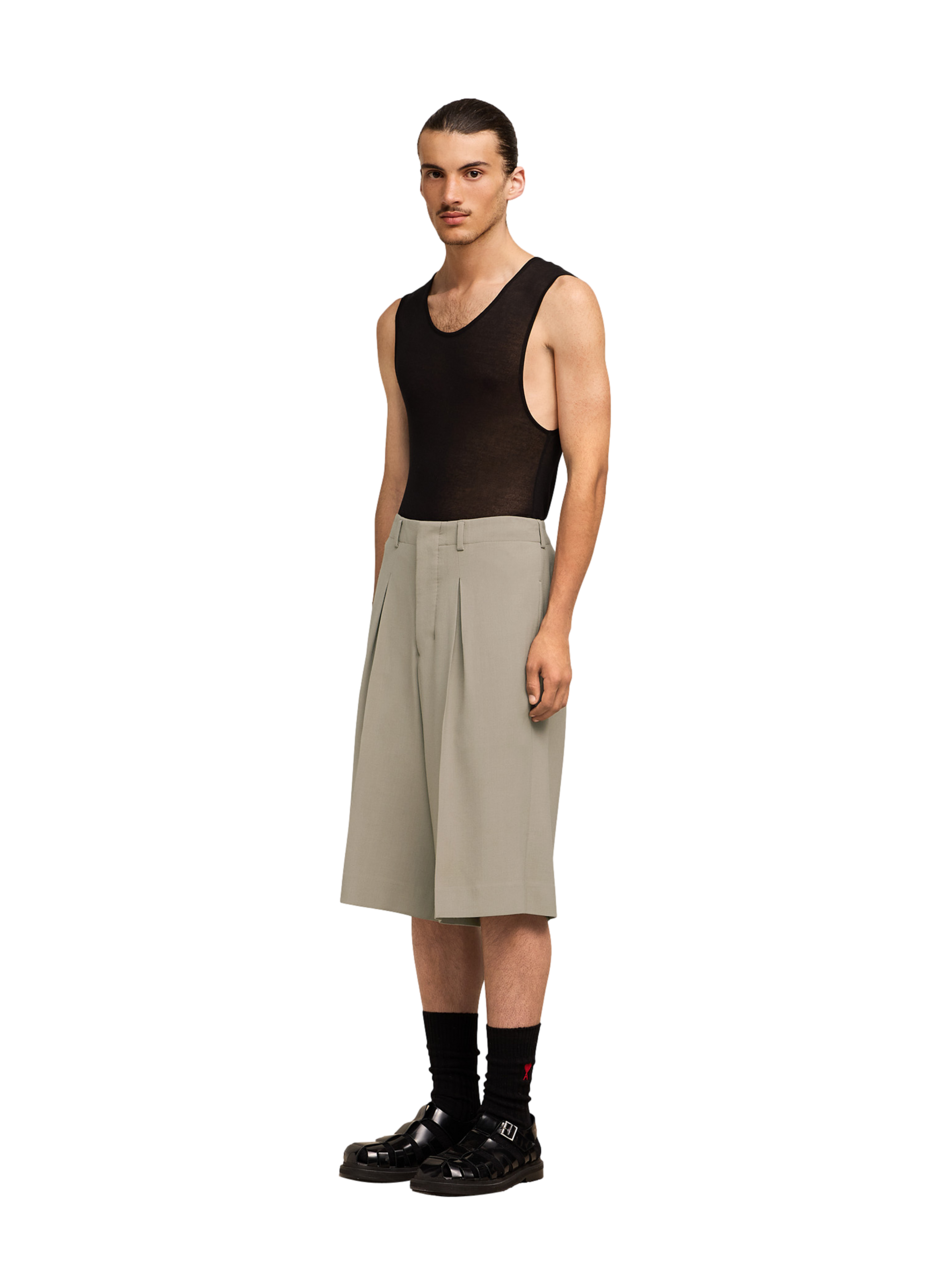 BERMUDA LONG - AMI PARIS pour HOMME | Printemps.com