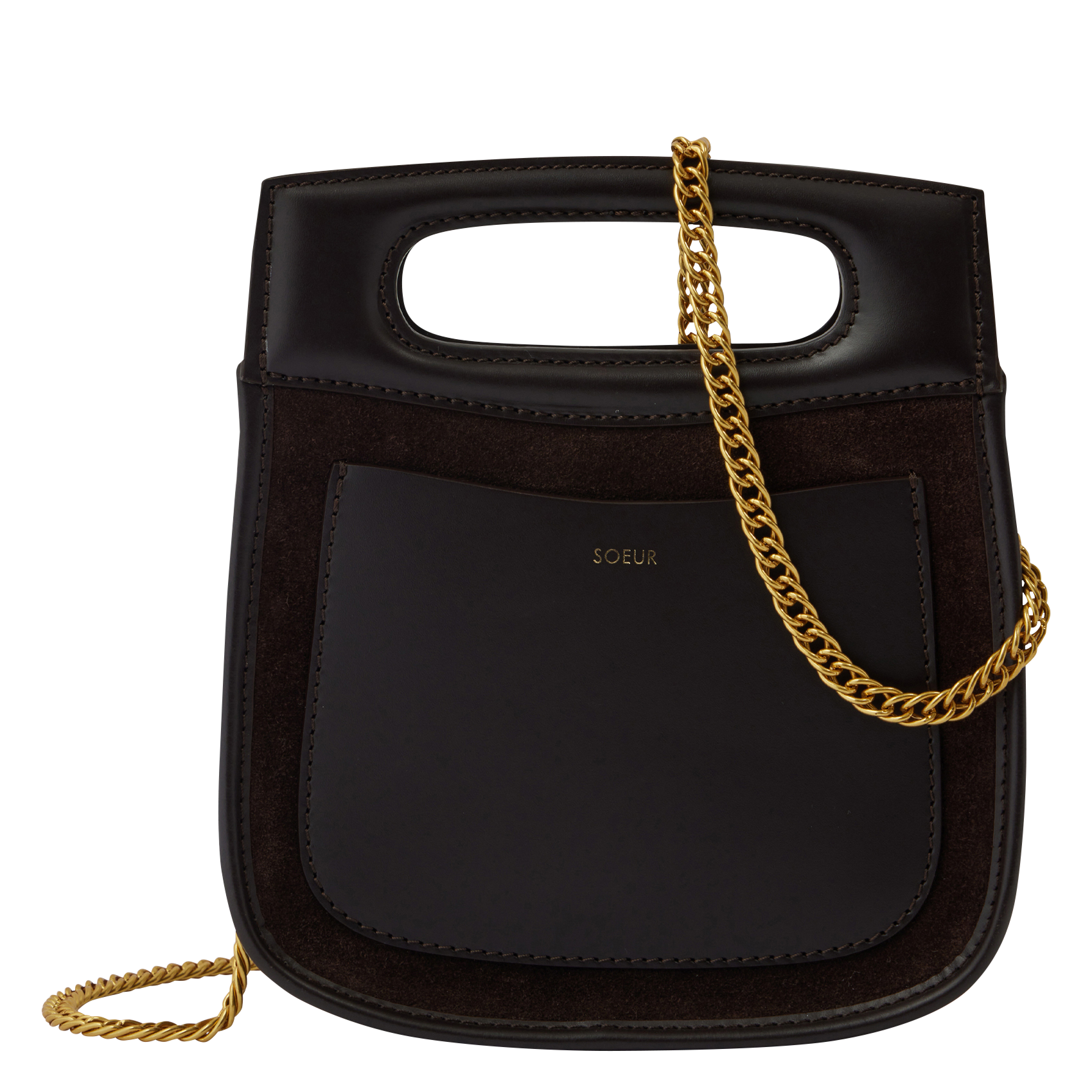 SAC à MAIN EN CUIR CHERI MINI - SOEUR pour FEMME | Printemps.com