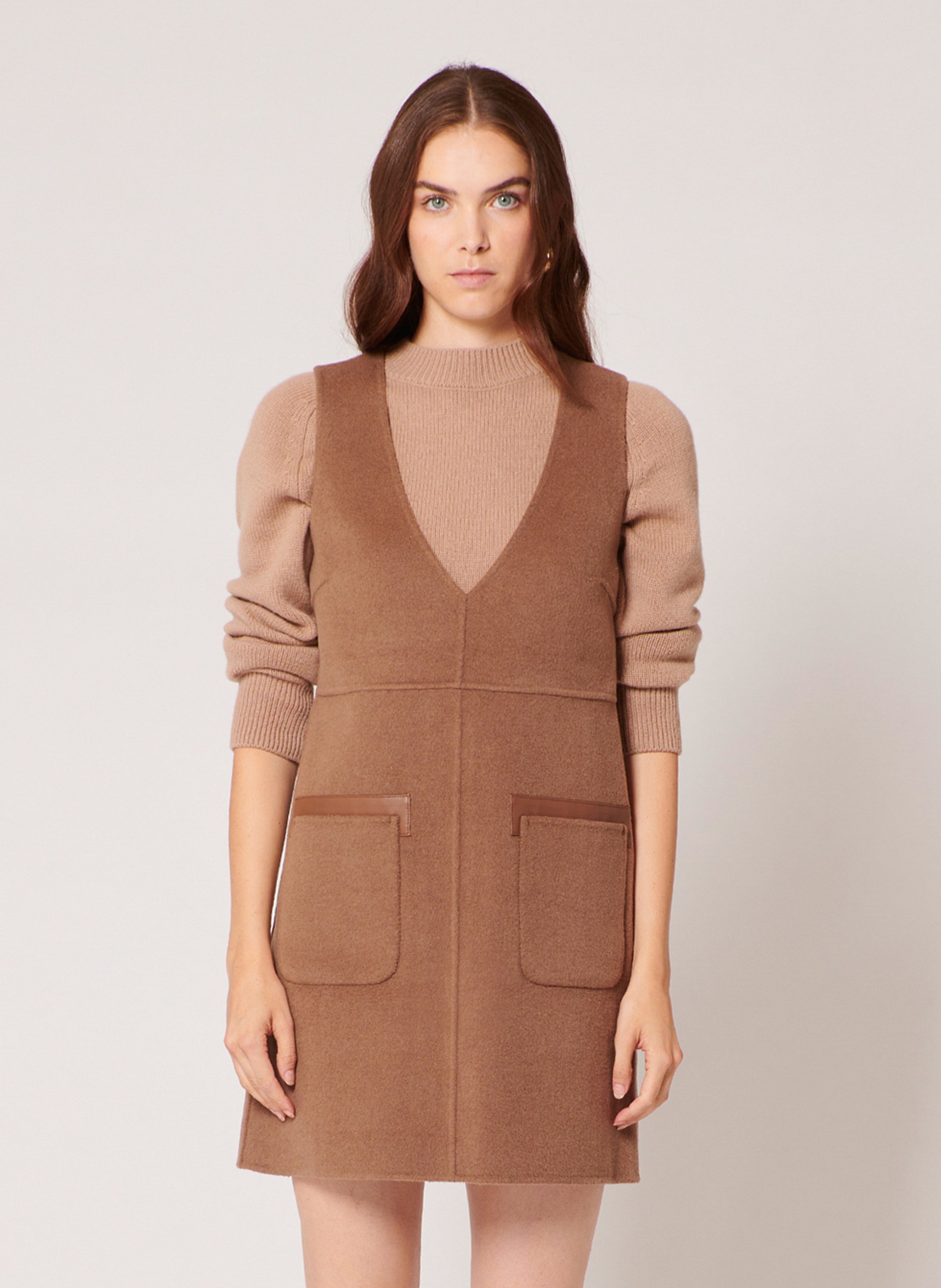 Robe Camel Droite - Rutany - Zapa Femme | Printemps.com