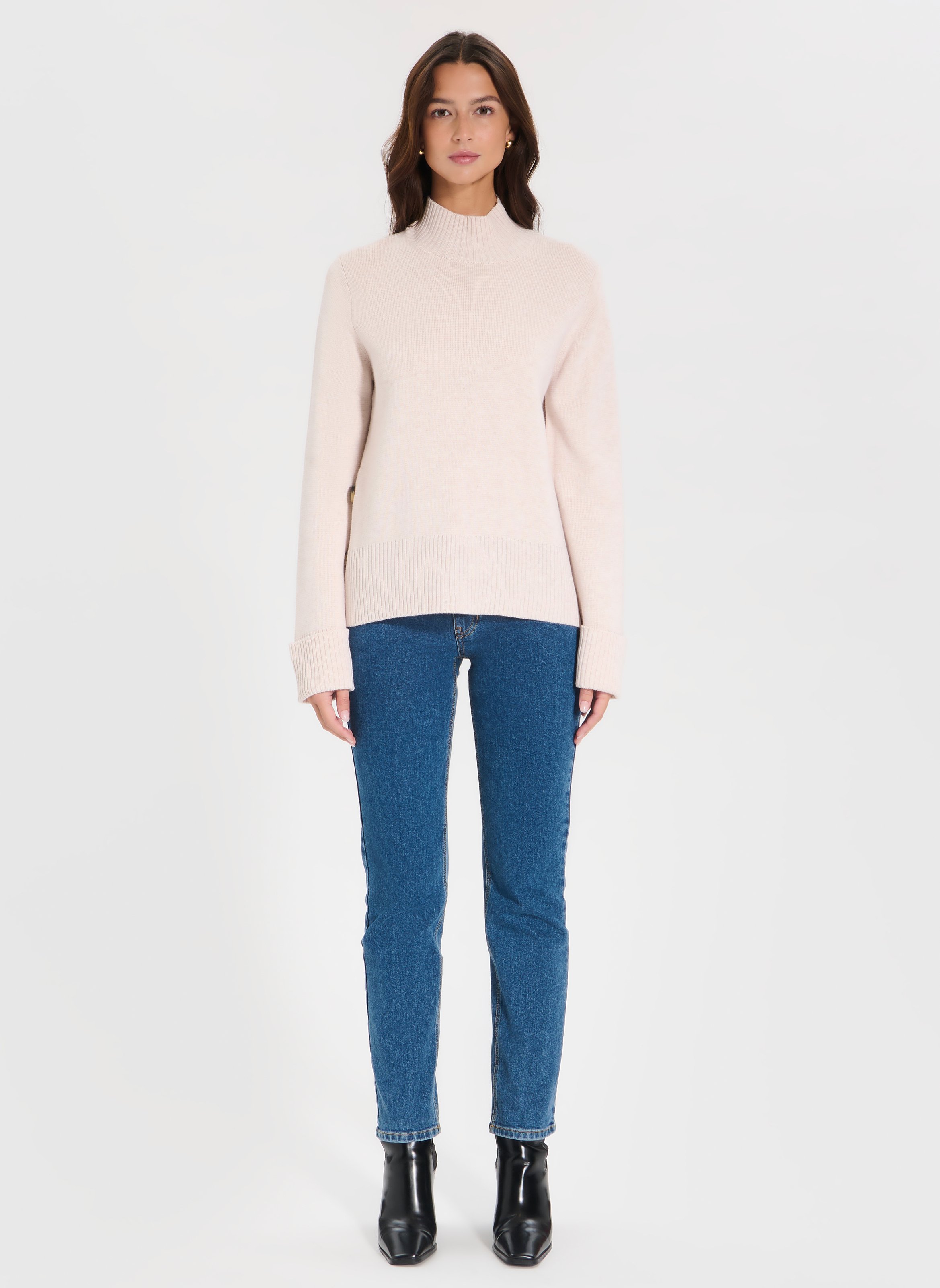 Pull Ecru Ample - Nagara - Zapa Femme | Printemps.com
