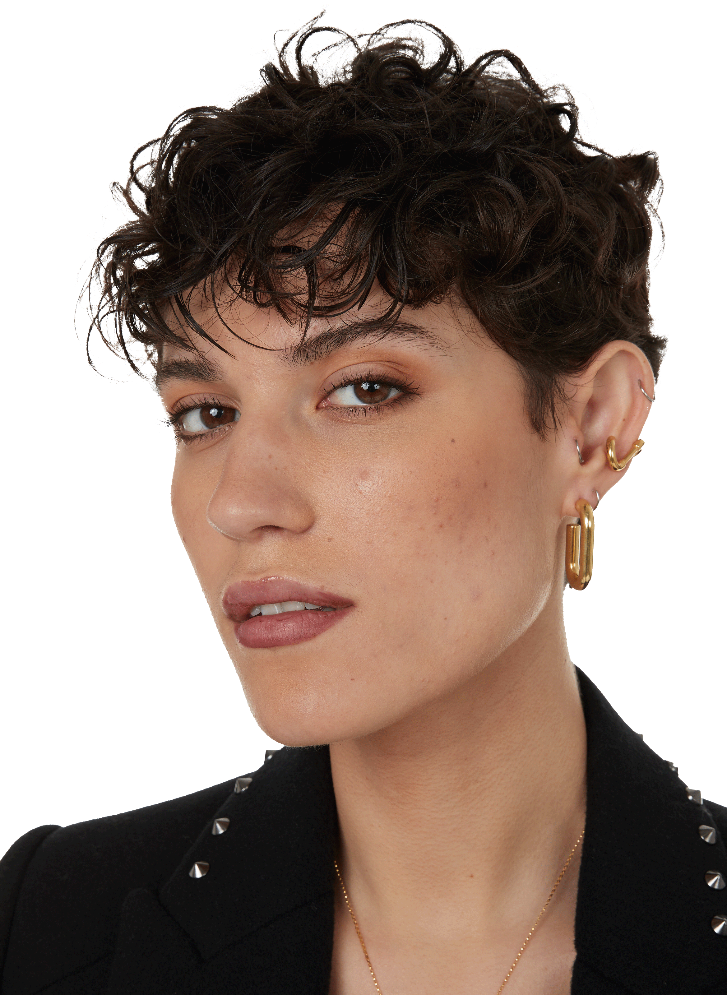 THE SMALL GOLDEN TUBE SILVER EAR CUFF - GLENDA LOPEZ for WOMEN ...