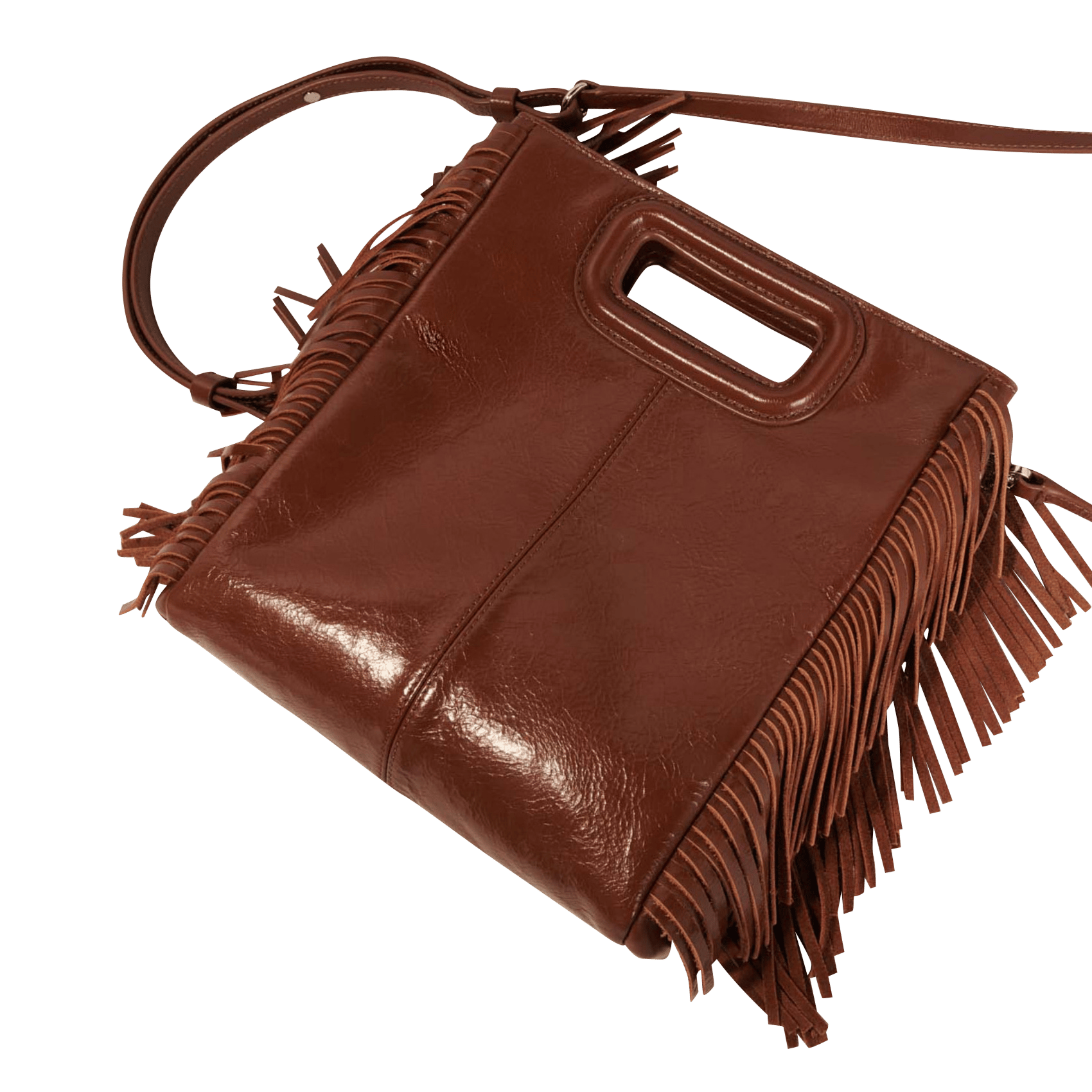 Sac Bandoulière En Cuir - Maje Femme | Printemps.com