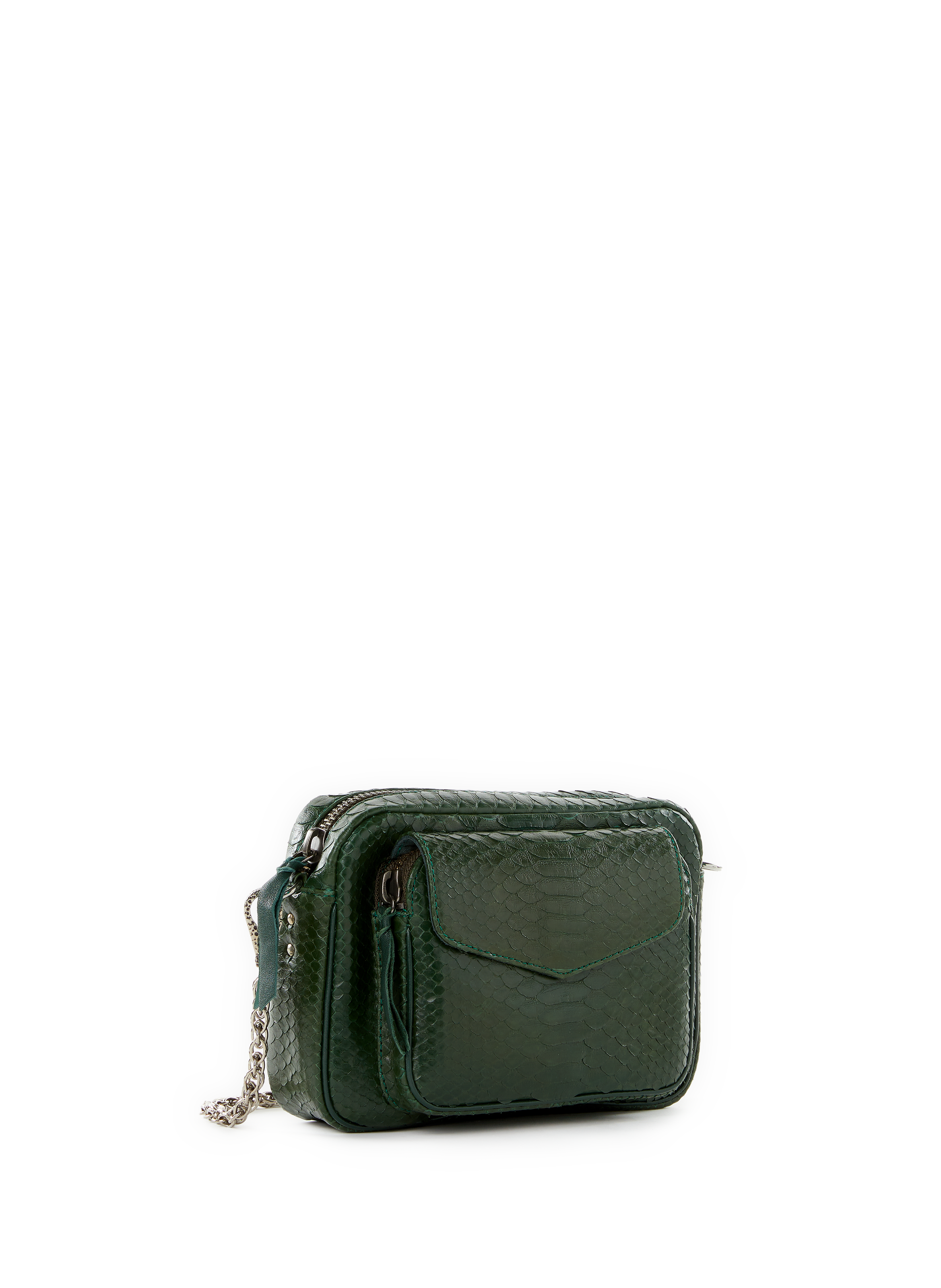 Sac Charly En Cuir Python - Claris Virot Femme | Printemps.com