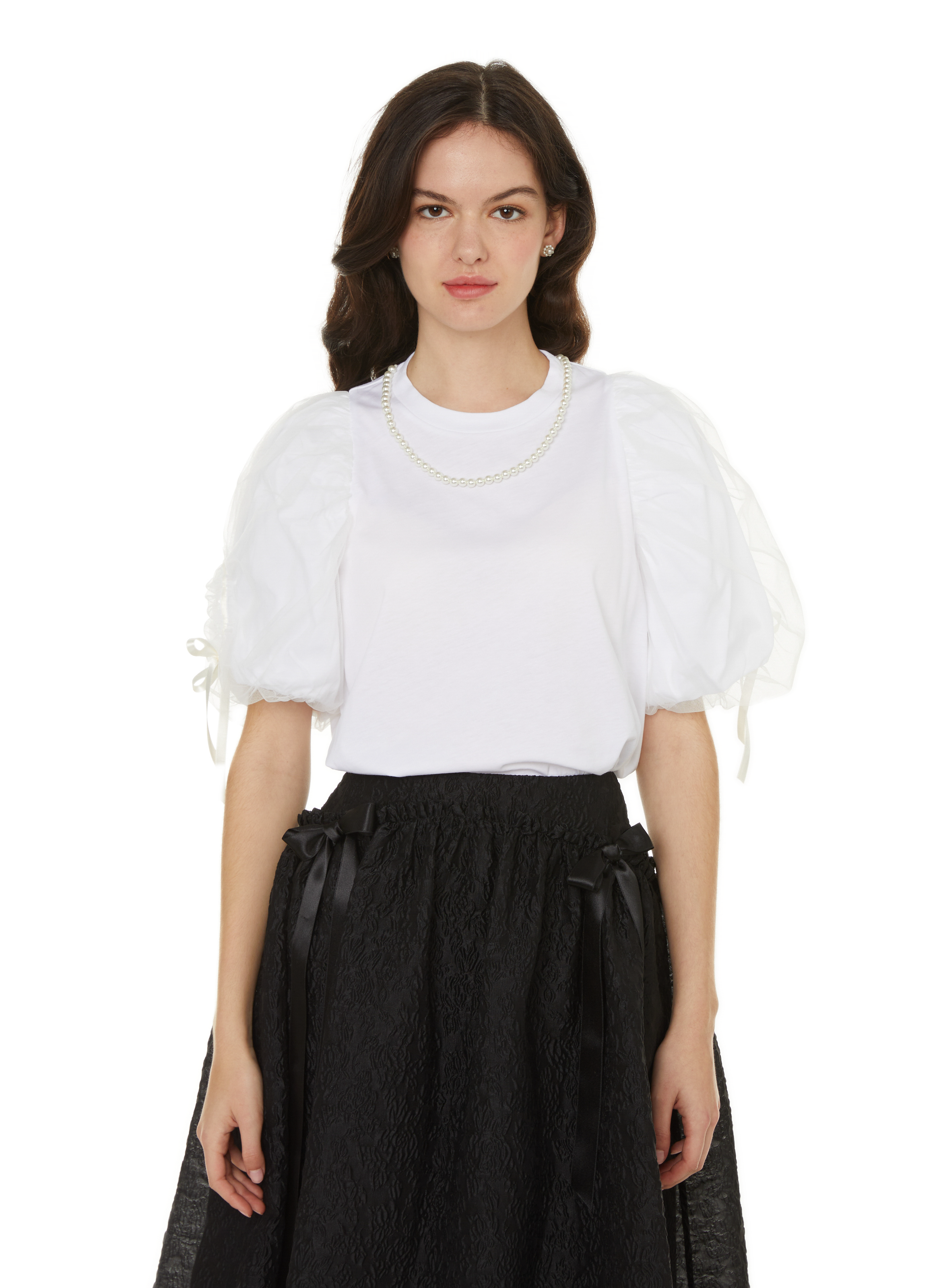 TOP WITH PUFF SLEEVES - SIMONE ROCHA for WOMEN | Printemps.com