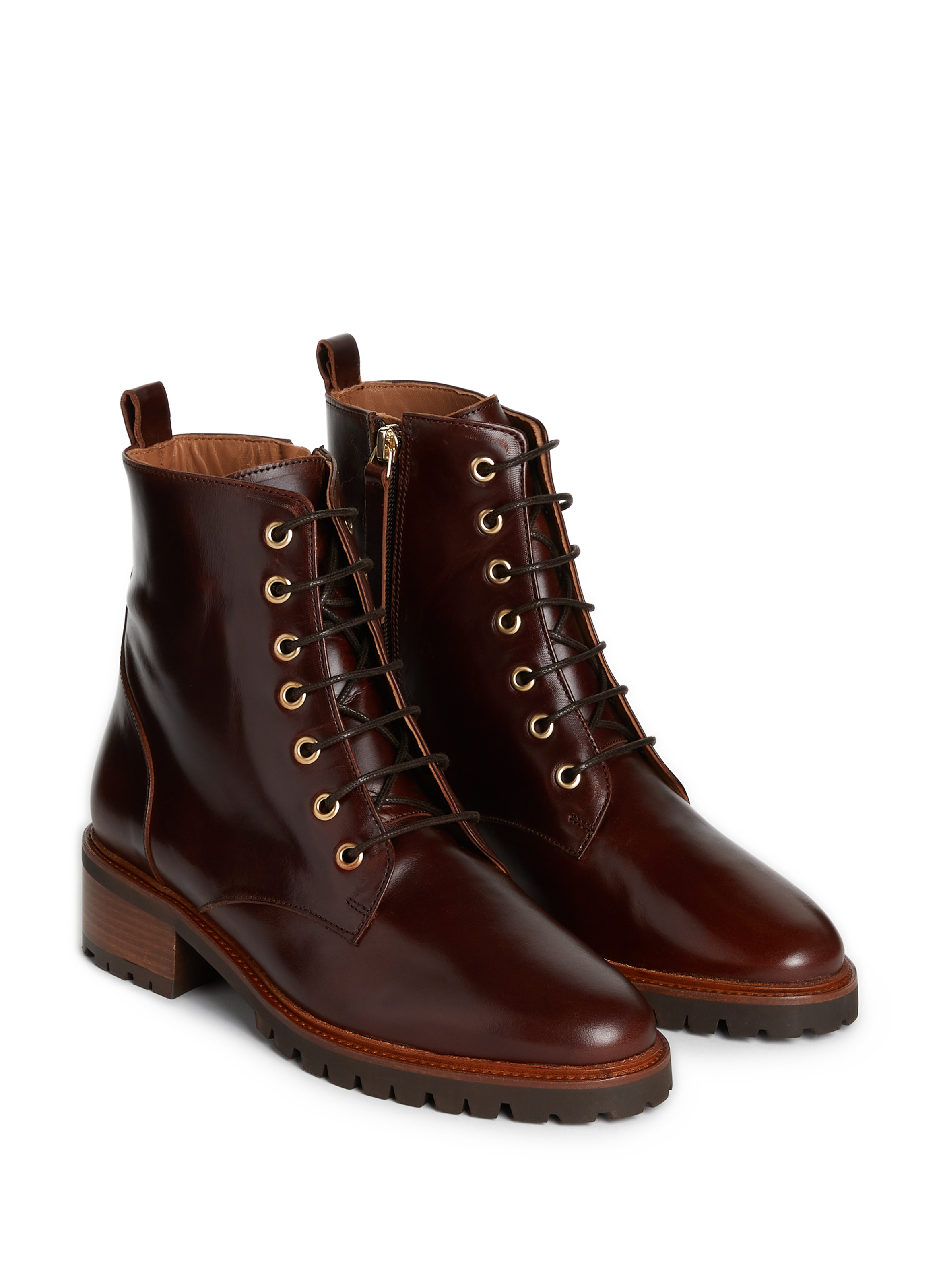 BOTTINES LARA EN CUIR - BOBBIES pour FEMME | Printemps.com