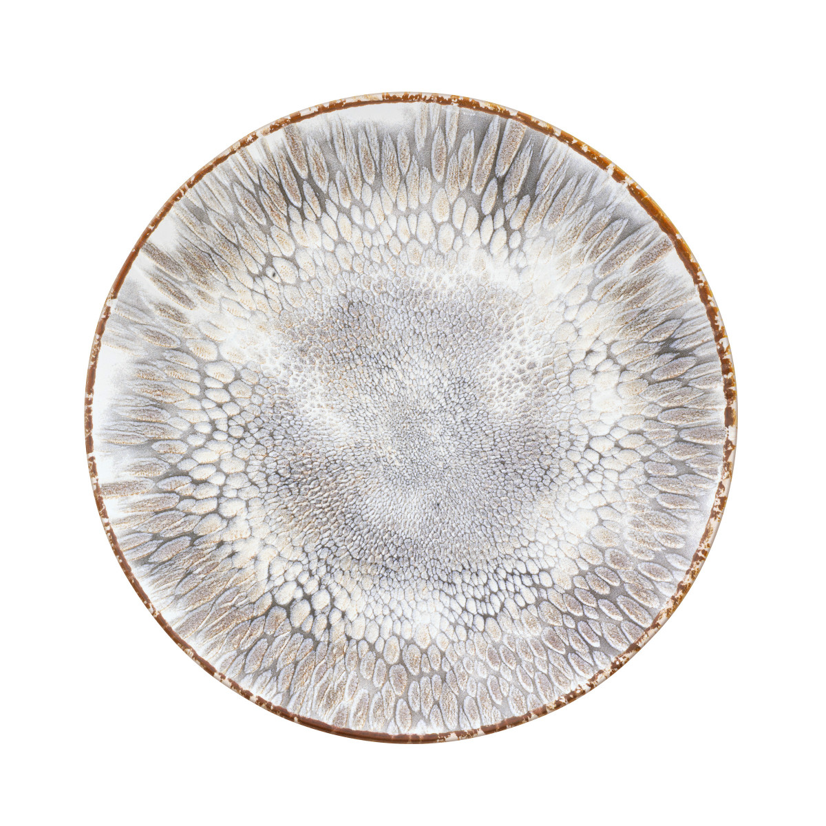 Braise - assiette plates forme coupe (lot de 6) Gris Medard de noblat ...