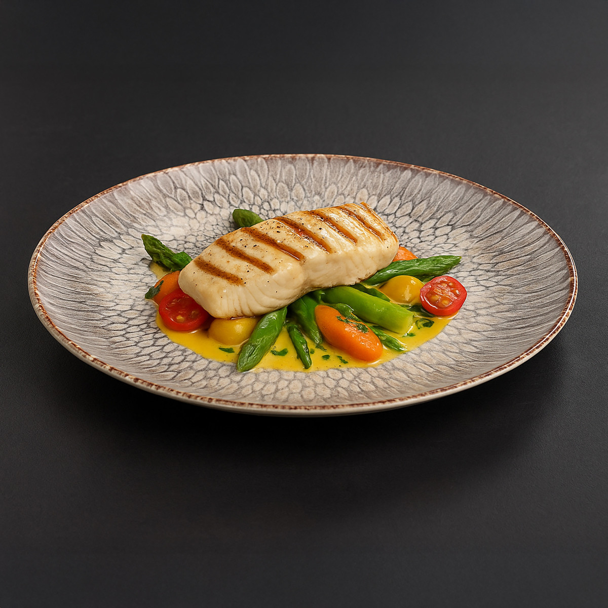 Braise - assiette plates forme coupe (lot de 6) Gris Medard de noblat ...