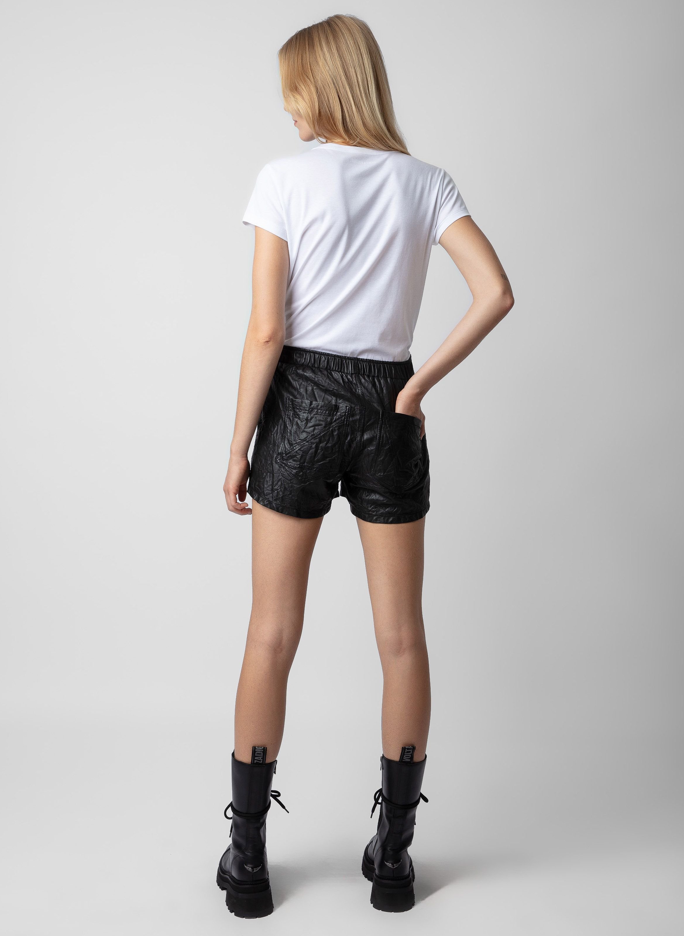 TEE-SHIRT DROIT COL ROND EN COTON WOOP - ZADIG&VOLTAIRE pour FEMME ...