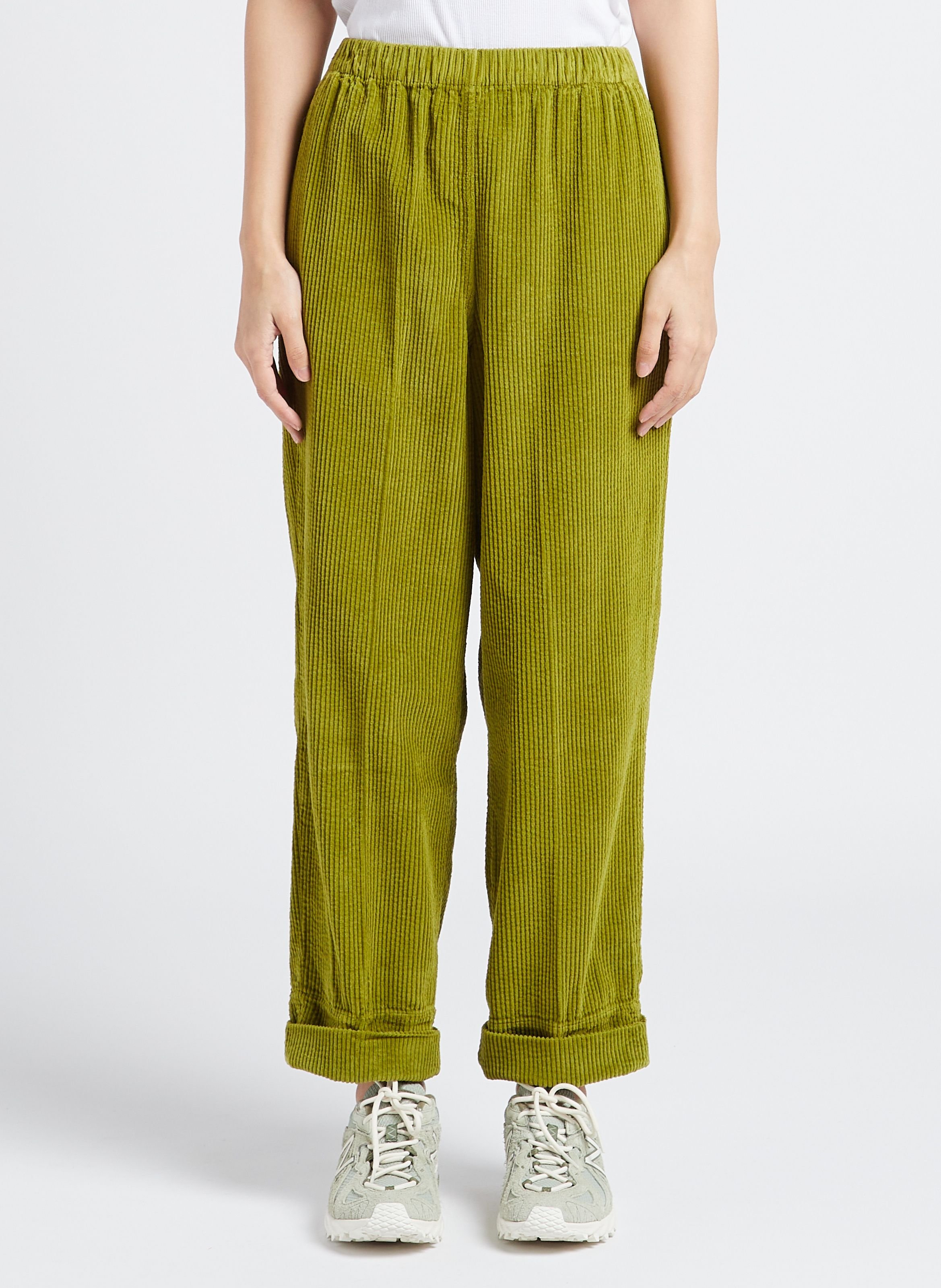 PANTALON DROIT EN VELOURS CôTELé ET EN COTON PADOW - AMERICAN VINTAGE ...