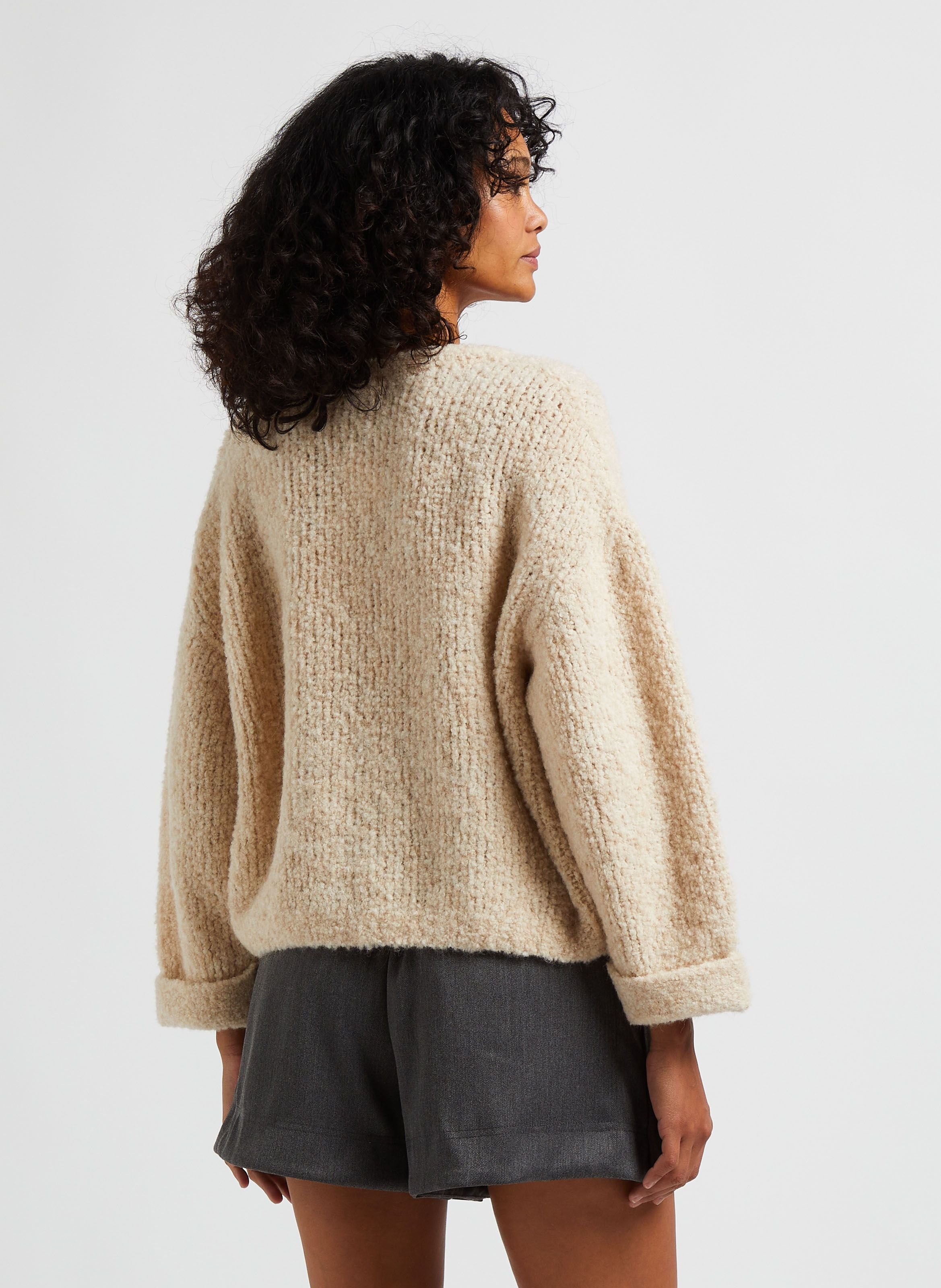 PULL AMPLE COL ROND EN LAINE AMPLE ZOLLY - AMERICAN VINTAGE pour FEMME | Printemps.com