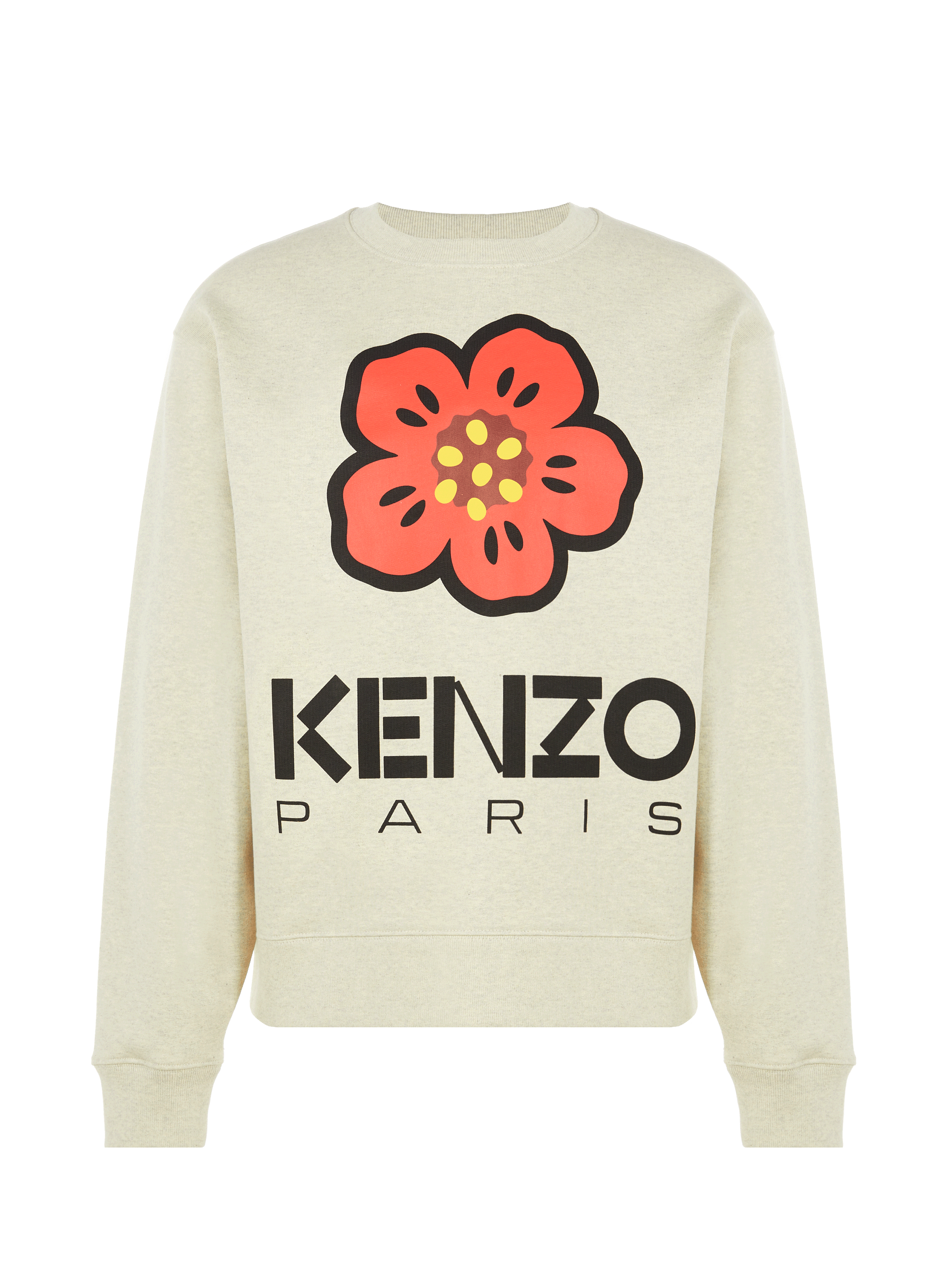 Sweatshirt boke flower en jersey de coton Gris Kenzo - Homme | Printemps.com