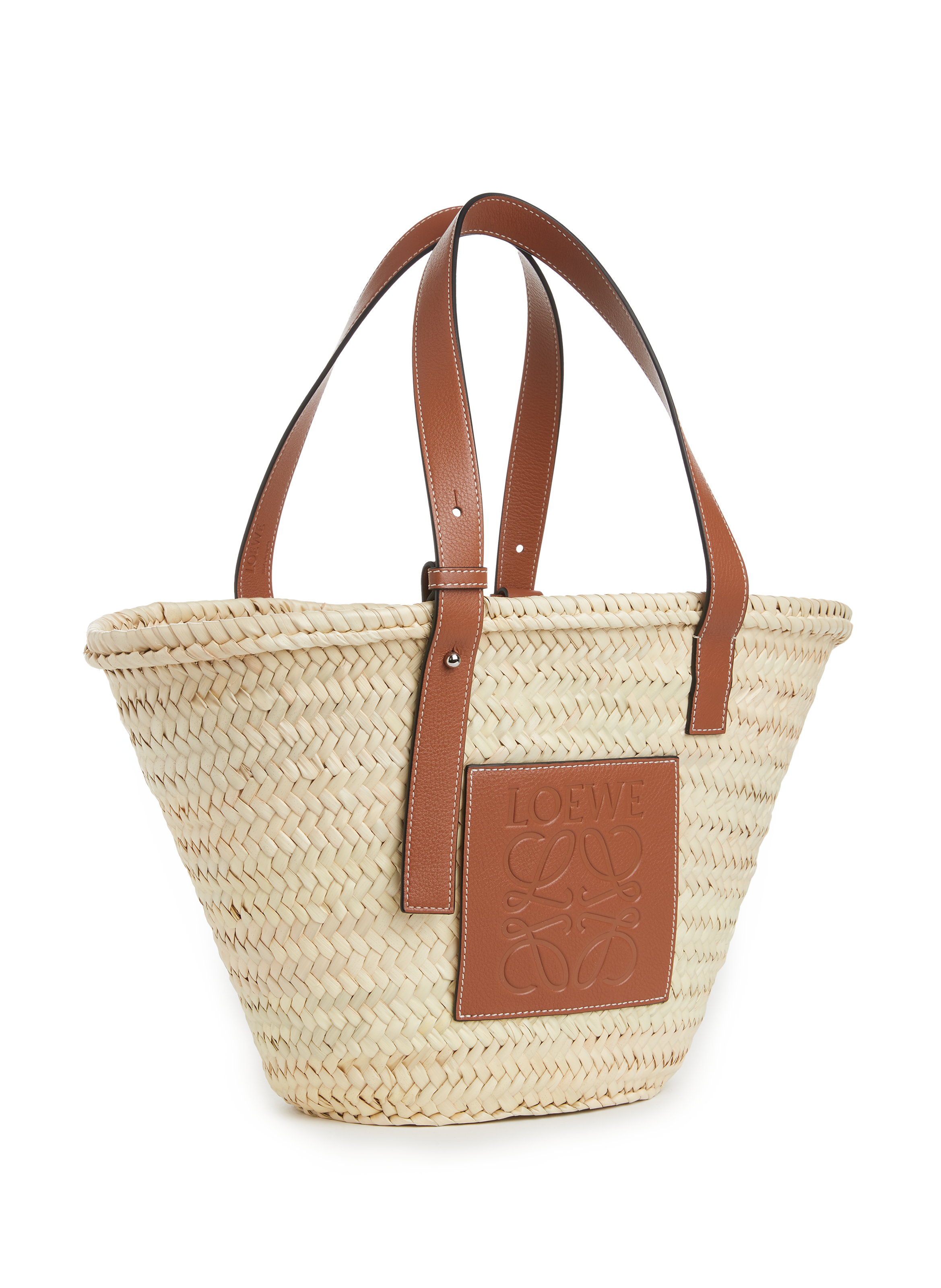 Loewe Panier En Raphia Et Cuir | ModeSens