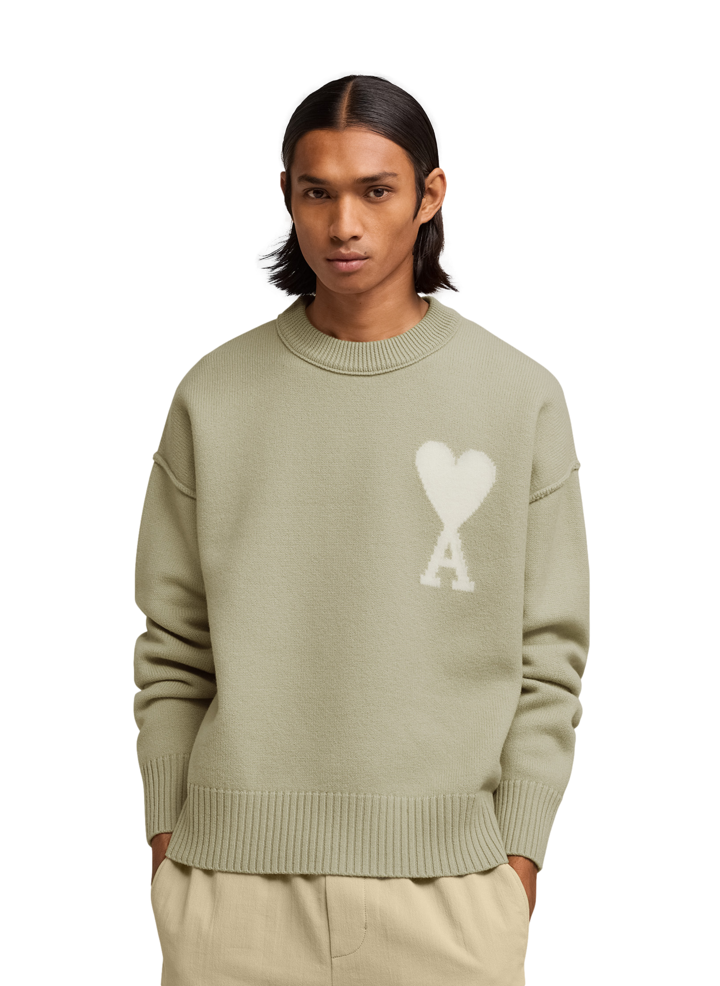 PULL AMI DE COEUR ROUGE UNISEXE - AMI PARIS pour HOMME | Printemps.com