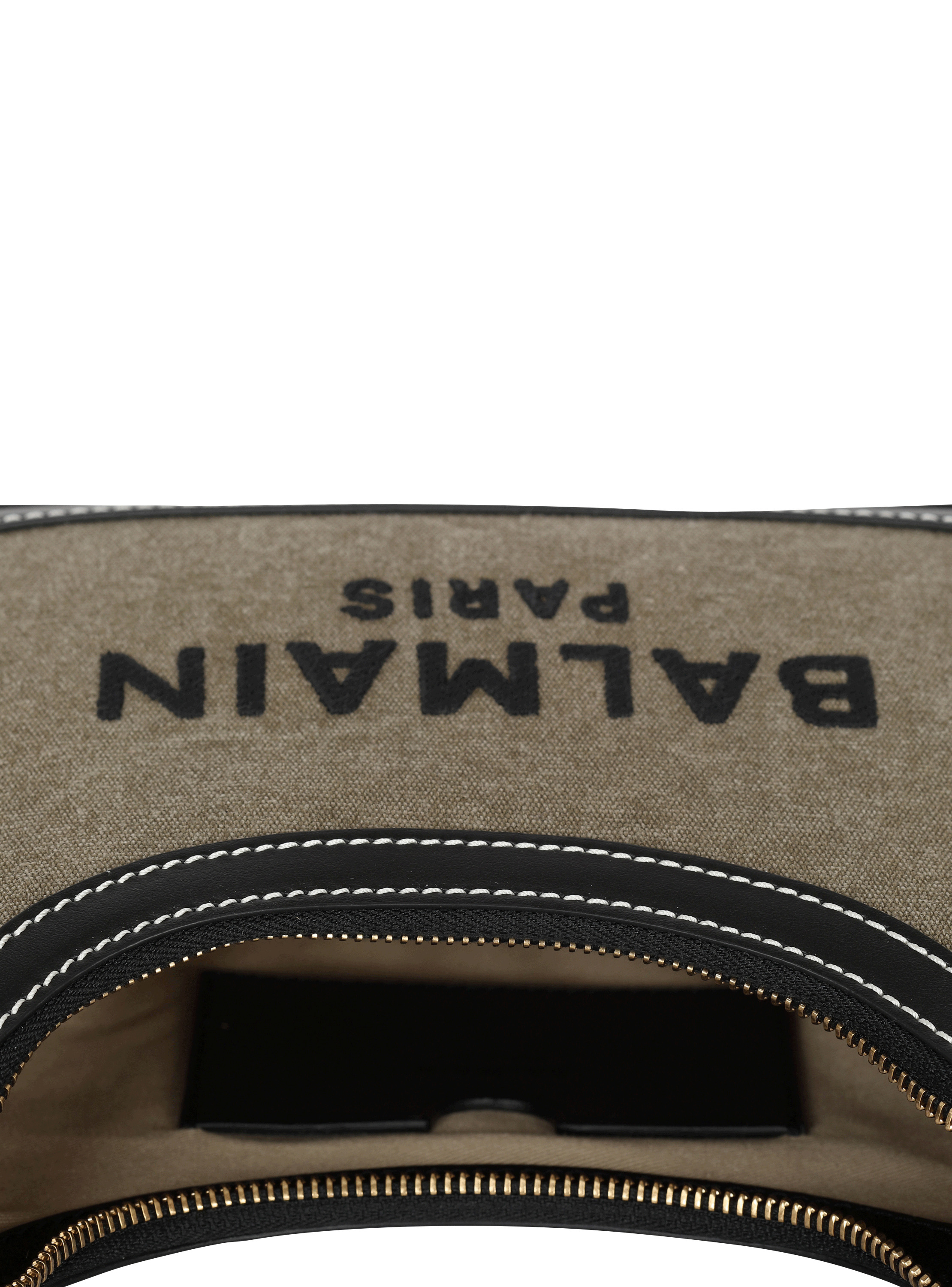Sac B-army Canvas En Toile Et Cuir - Balmain Femme | Printemps.com