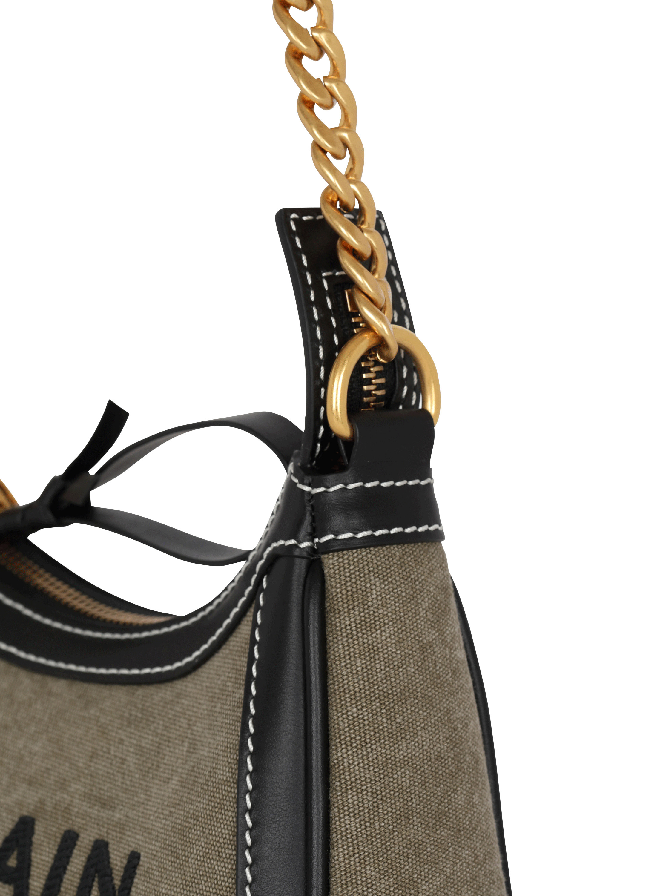 Sac B-army Canvas En Toile Et Cuir - Balmain Femme | Printemps.com