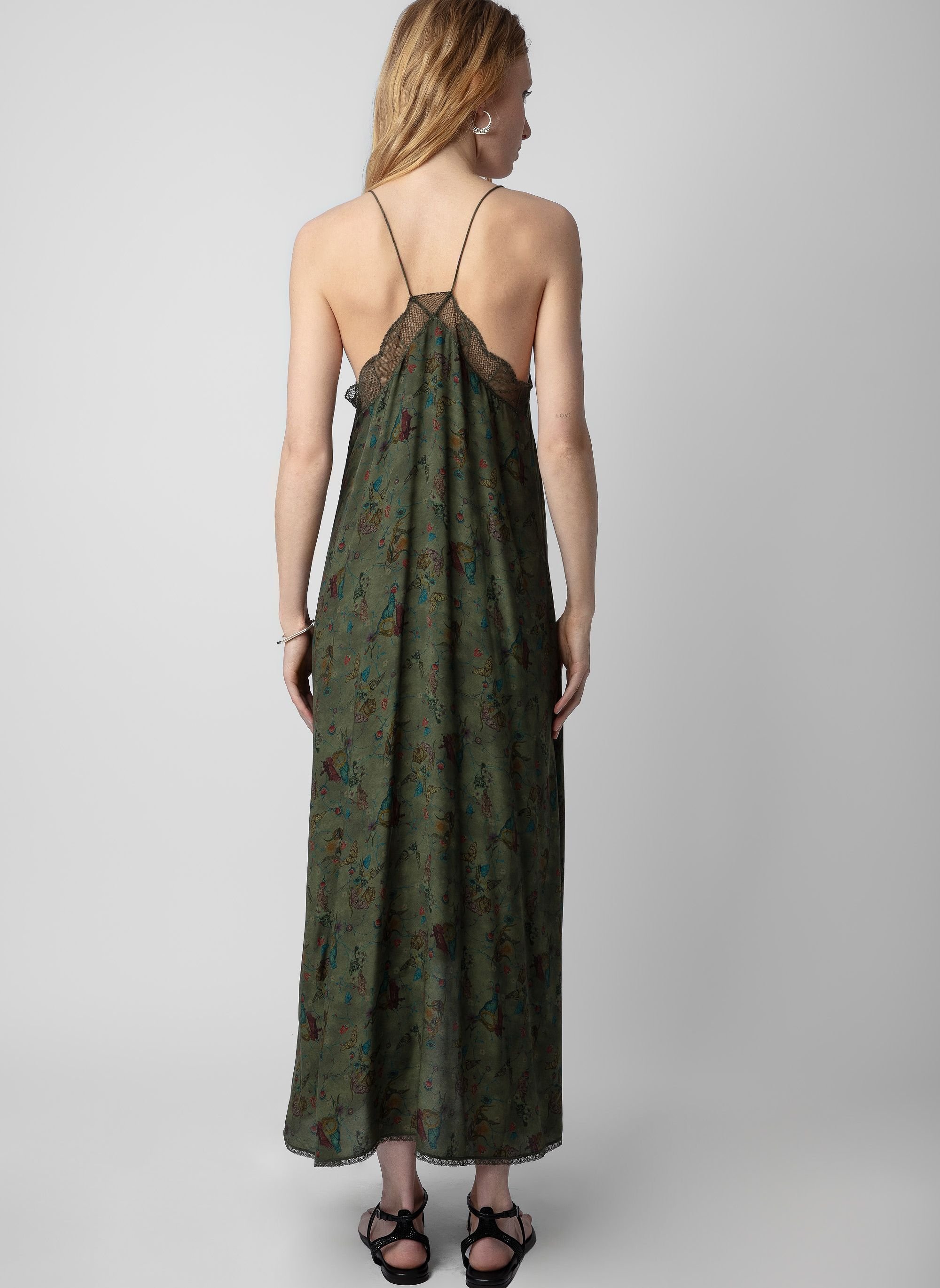 ROBE LONGUE à DéCOLLETé V à DENTELLE RISTY - ZADIG&VOLTAIRE pour FEMME ...