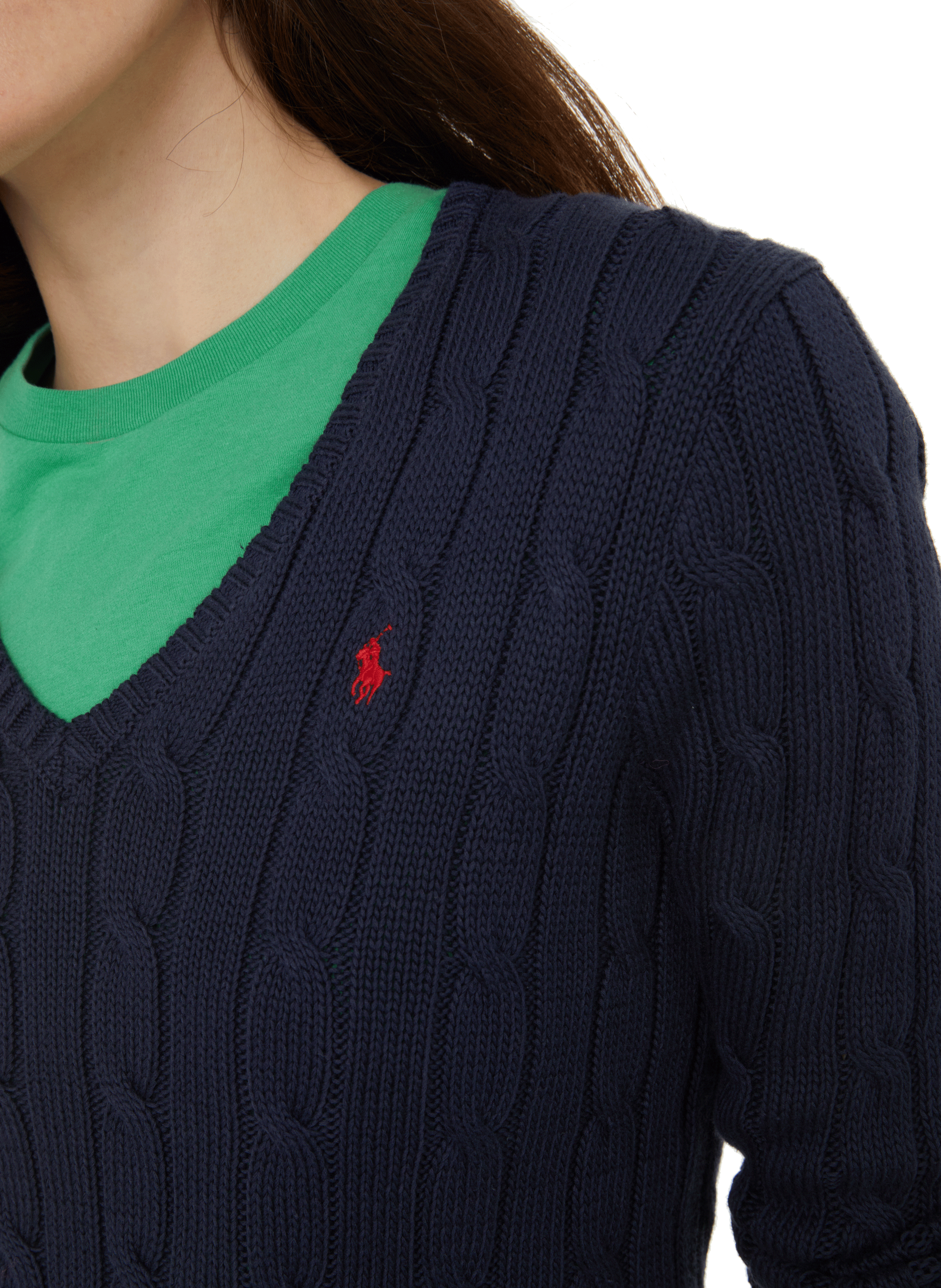 Pull En Maille Torsadé - Polo Ralph Lauren Femme | Printemps.com