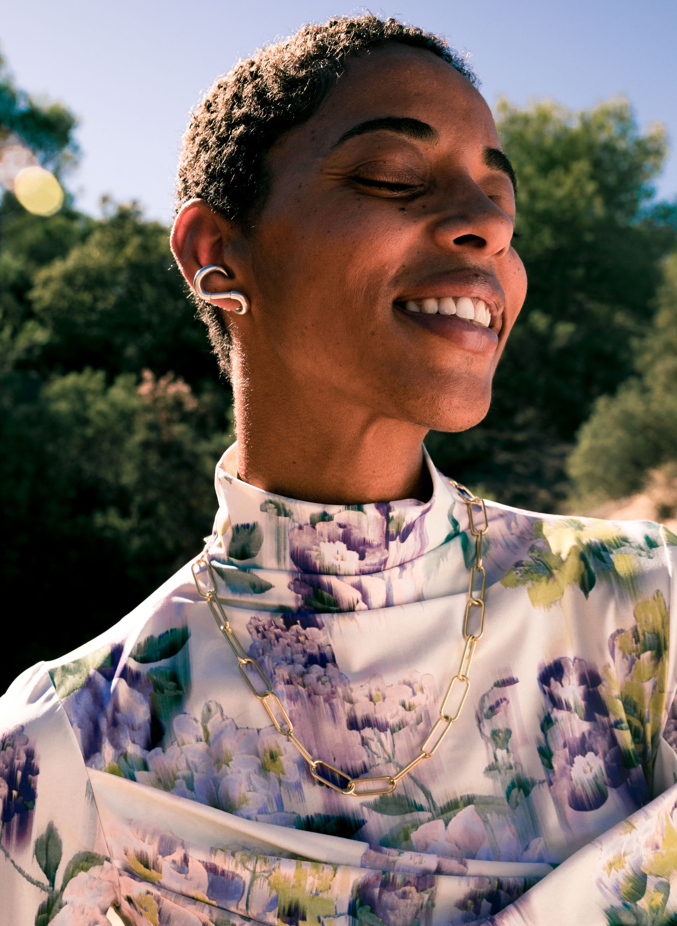 THE GOLDEN LONG LINK SILVER NECKLACE - GLENDA LOPEZ for WOMEN ...