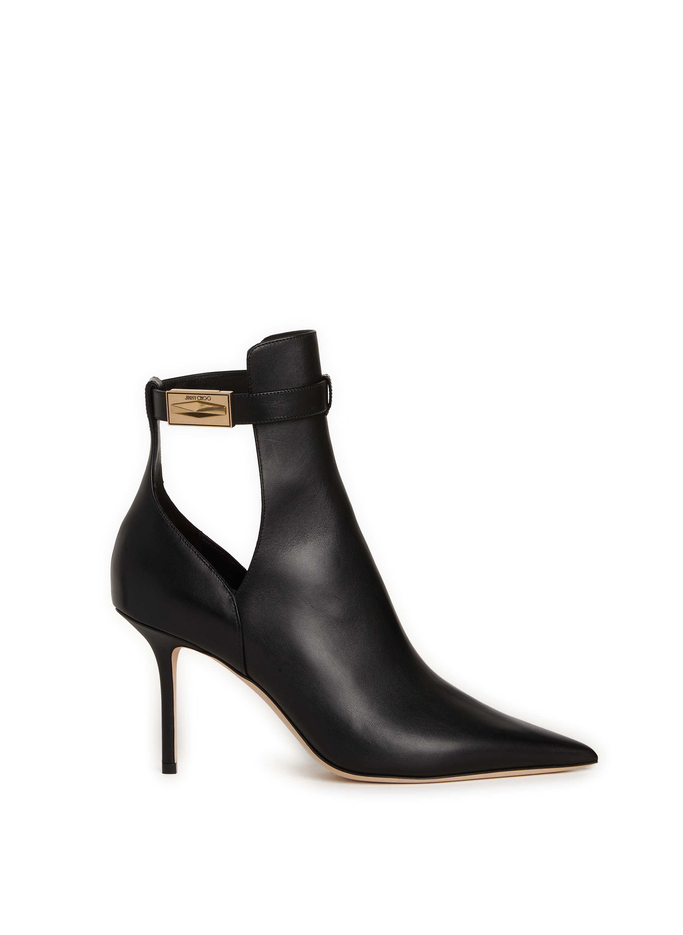 Bottines à Talons Pointu En Cuir - Jimmy Choo Femme | Printemps.com